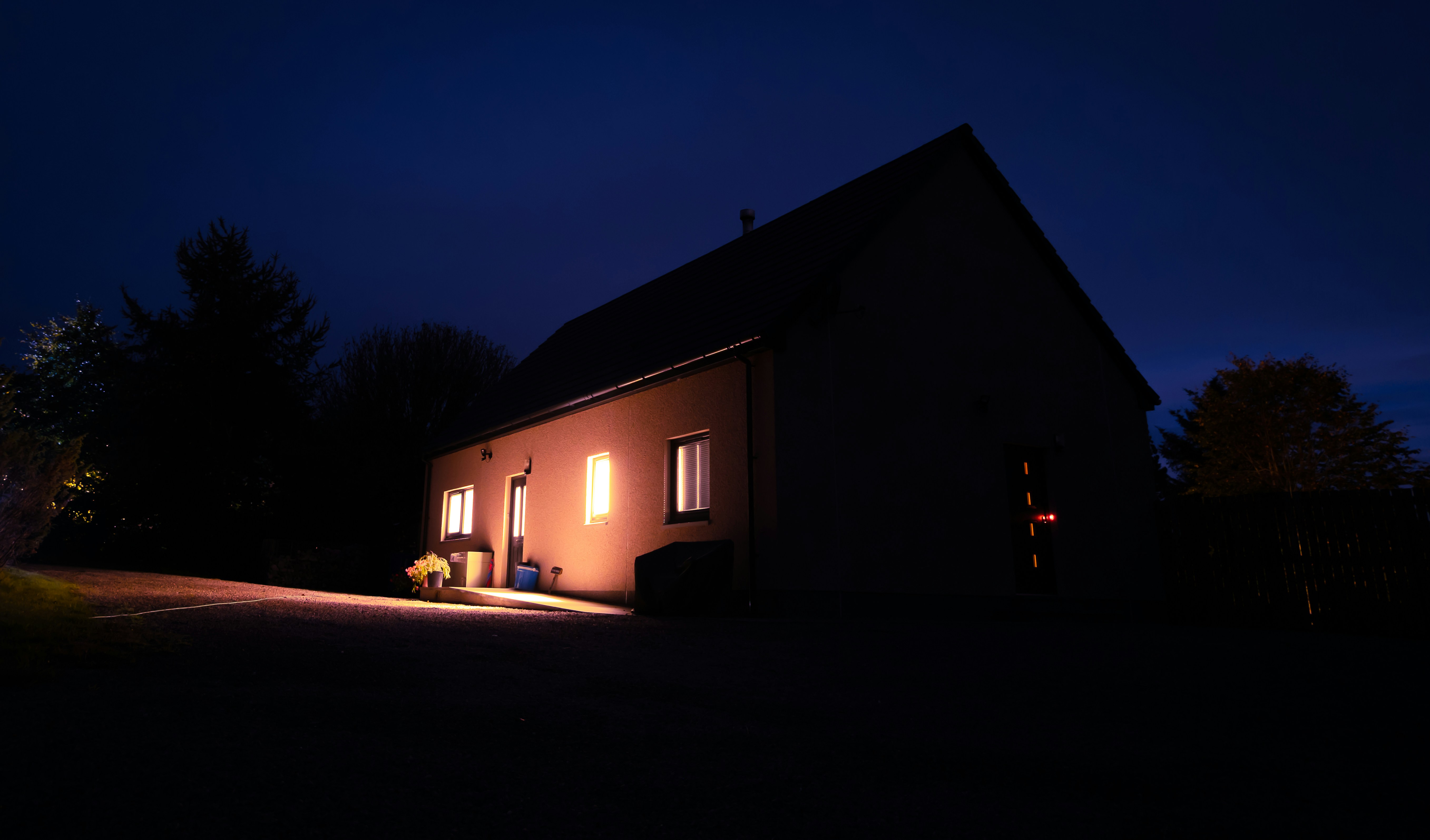 White concrete house during night time photo – Free Dornoch Image on Unsplash