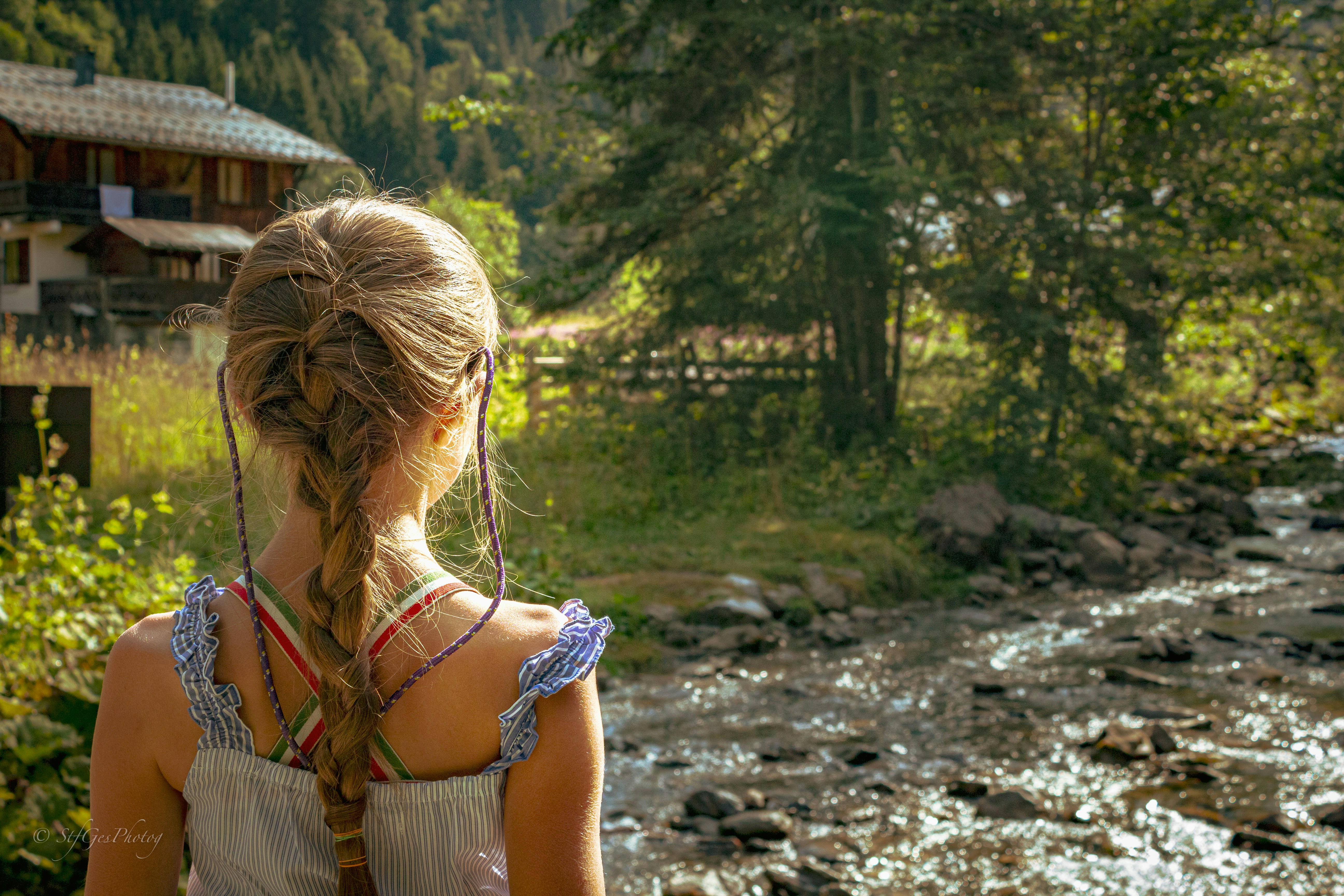 Braided Summer by the Riverbank