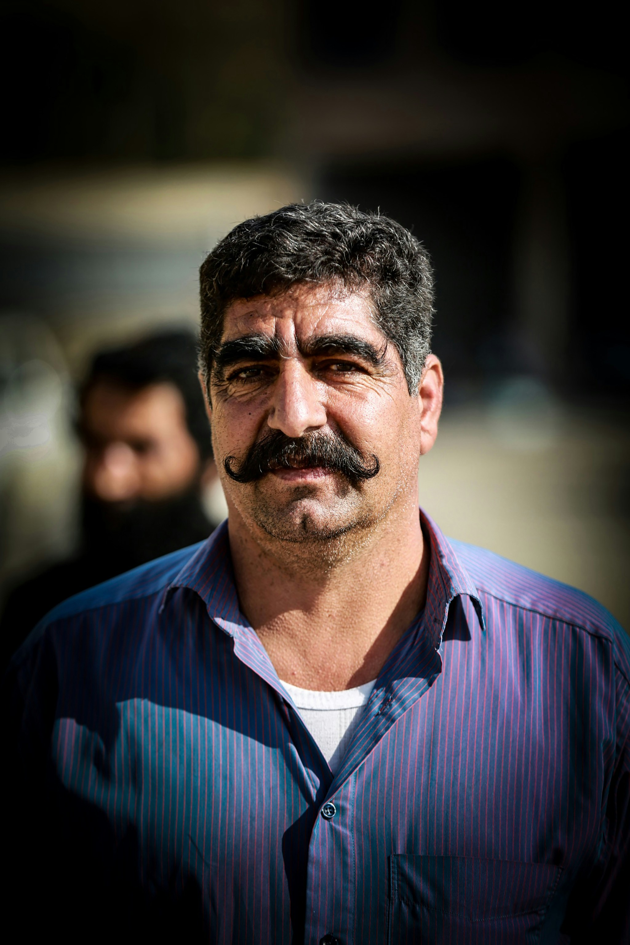 Man in blue and white striped button up shirt photo – Free Sarpol zahab ...
