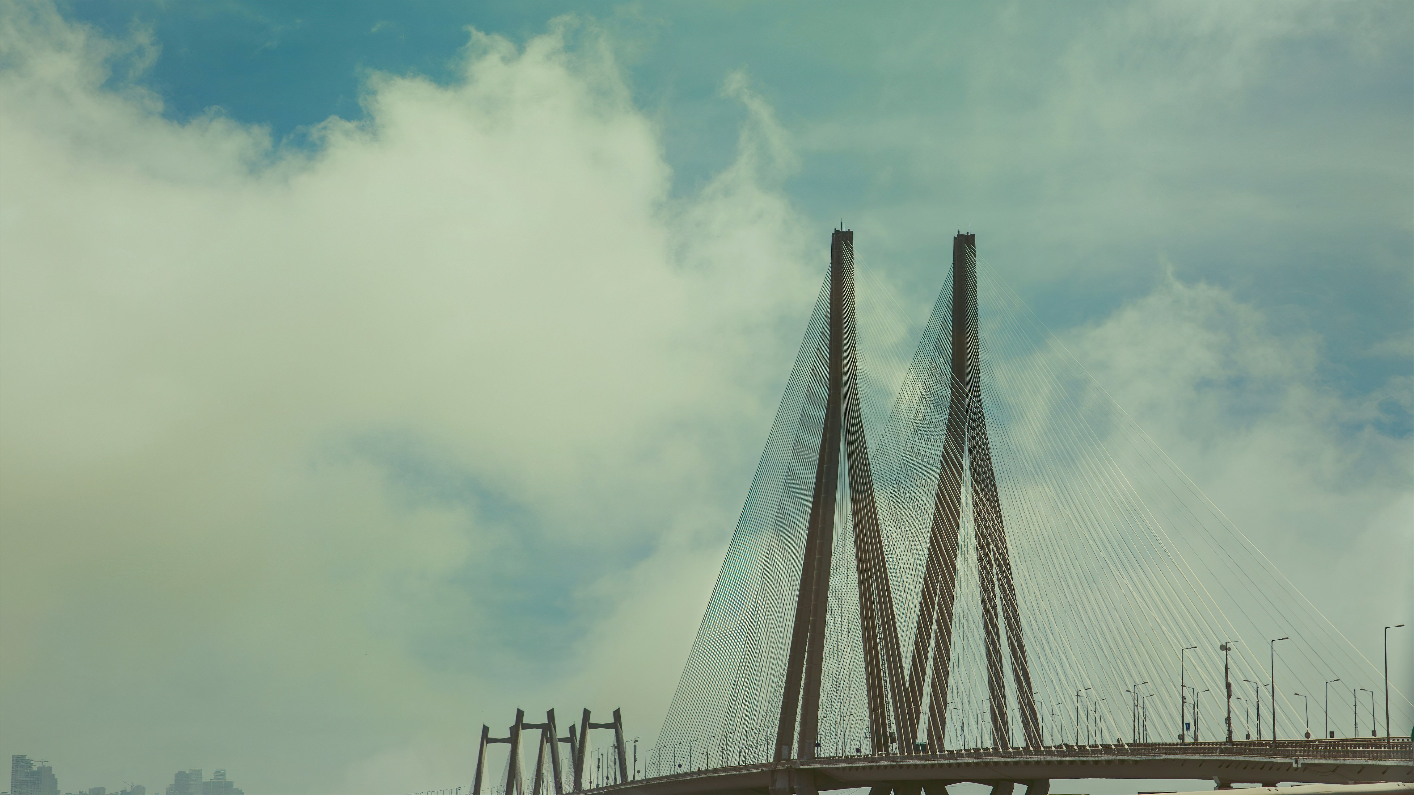 Sealink Bridge, Mumbai | gray bridge under white sky