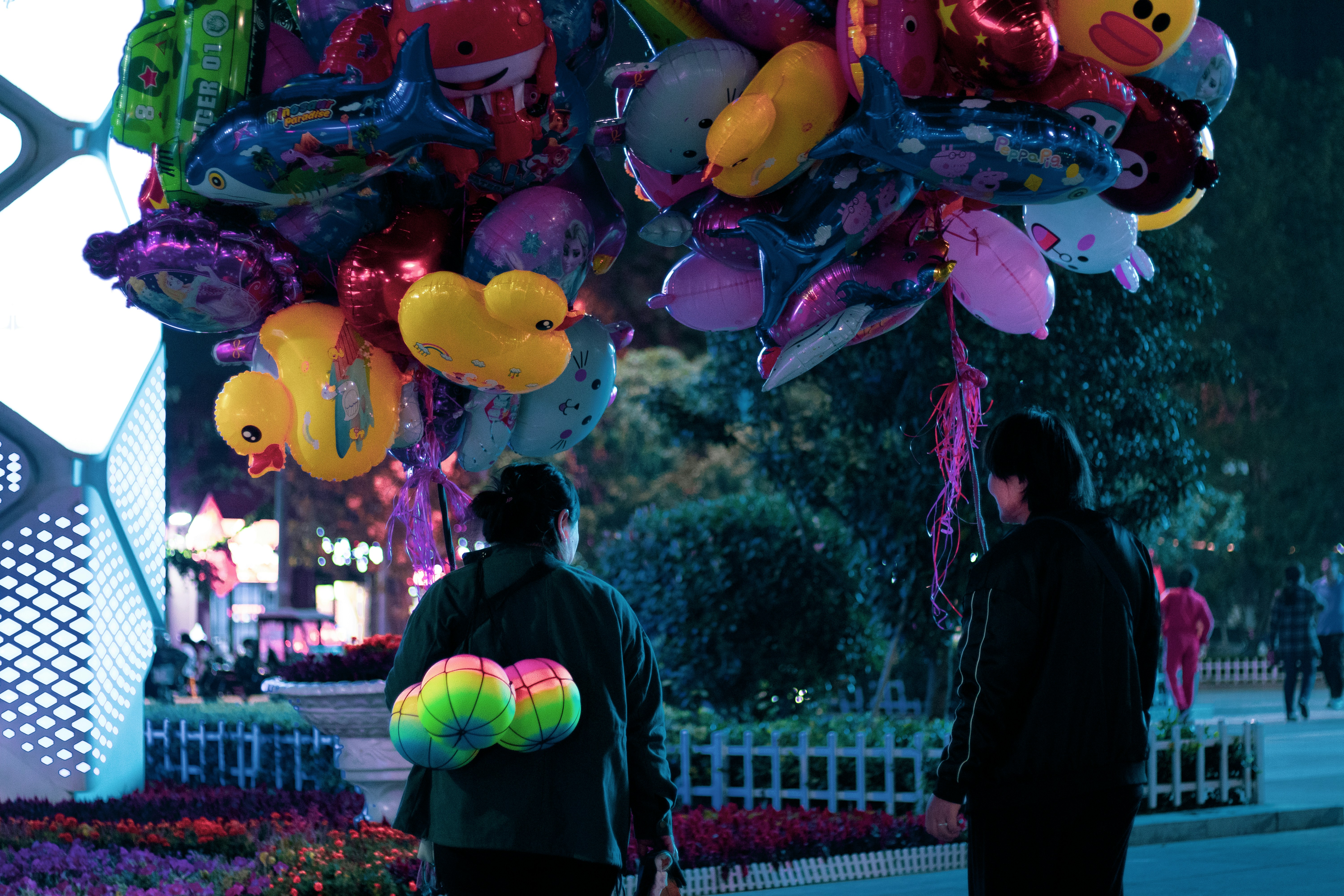 Balloon Harvest: Faces Behind a Burst of Color