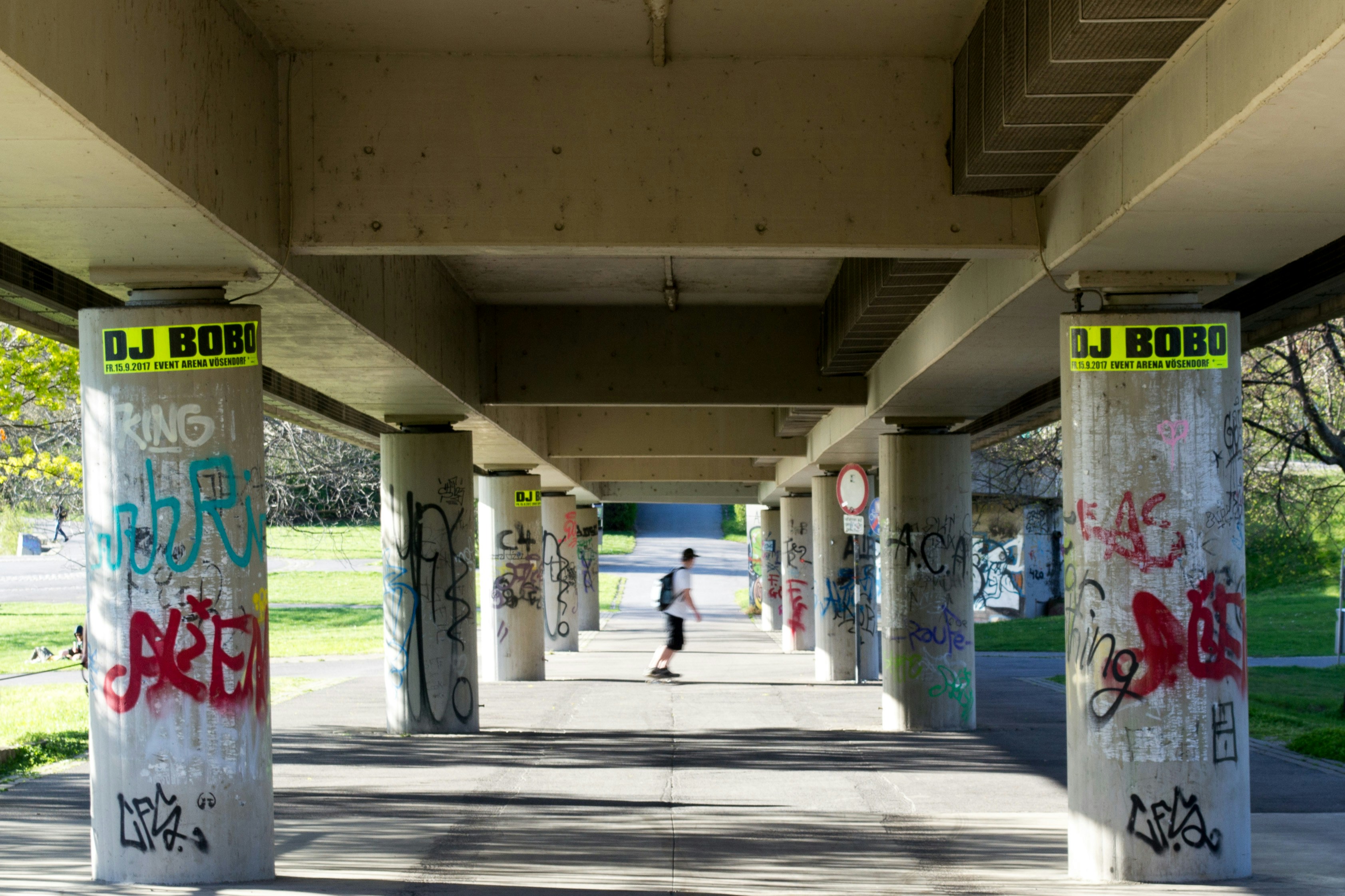Centerline Skater in the Graffiti Corridor