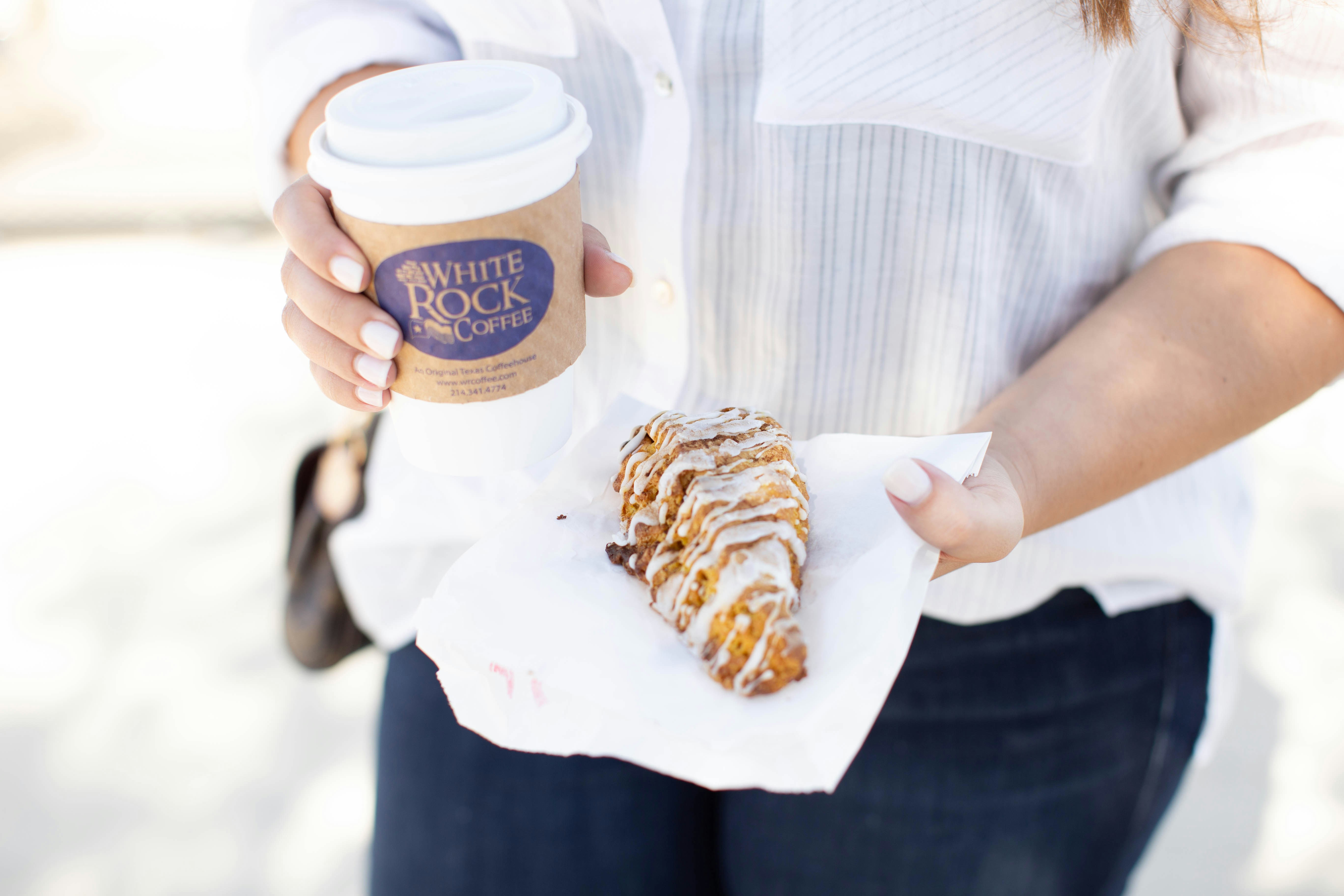 Morning Indulgence: Coffee and Pastry Delight