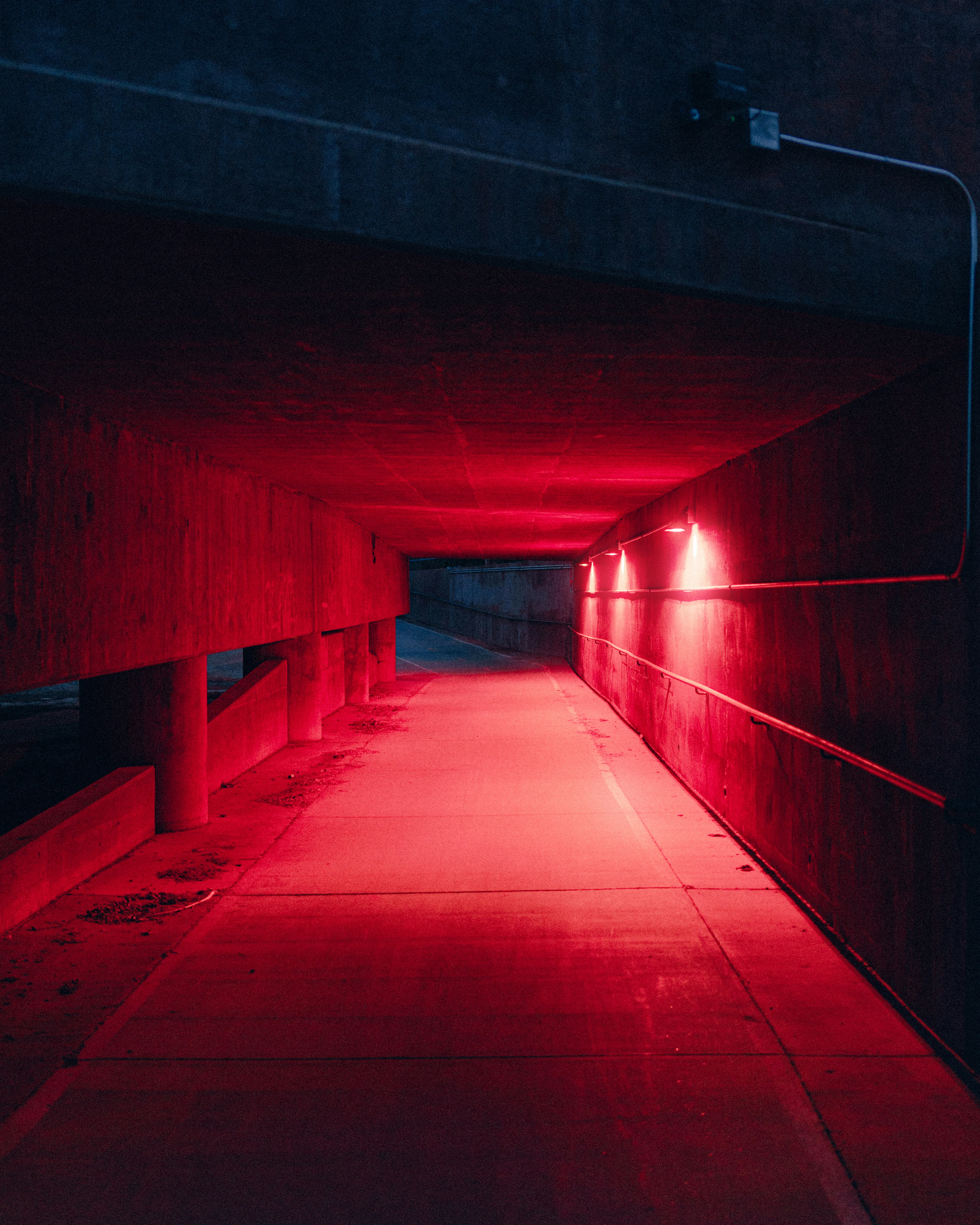 Red hallway with red lights photo – Free Red Image on Unsplash