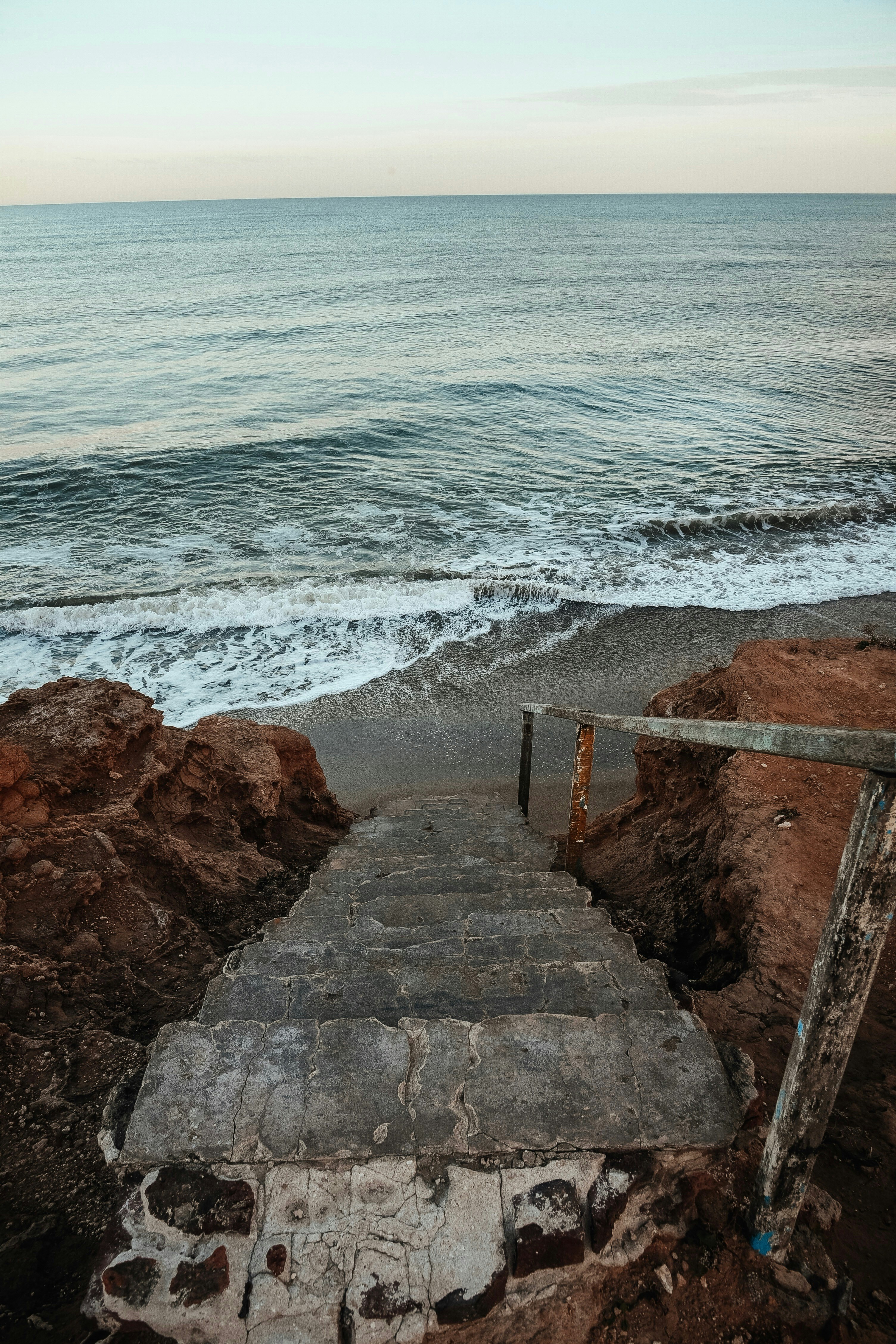 Steps to the Sea: Weathered Ascent to the Pacific Edge