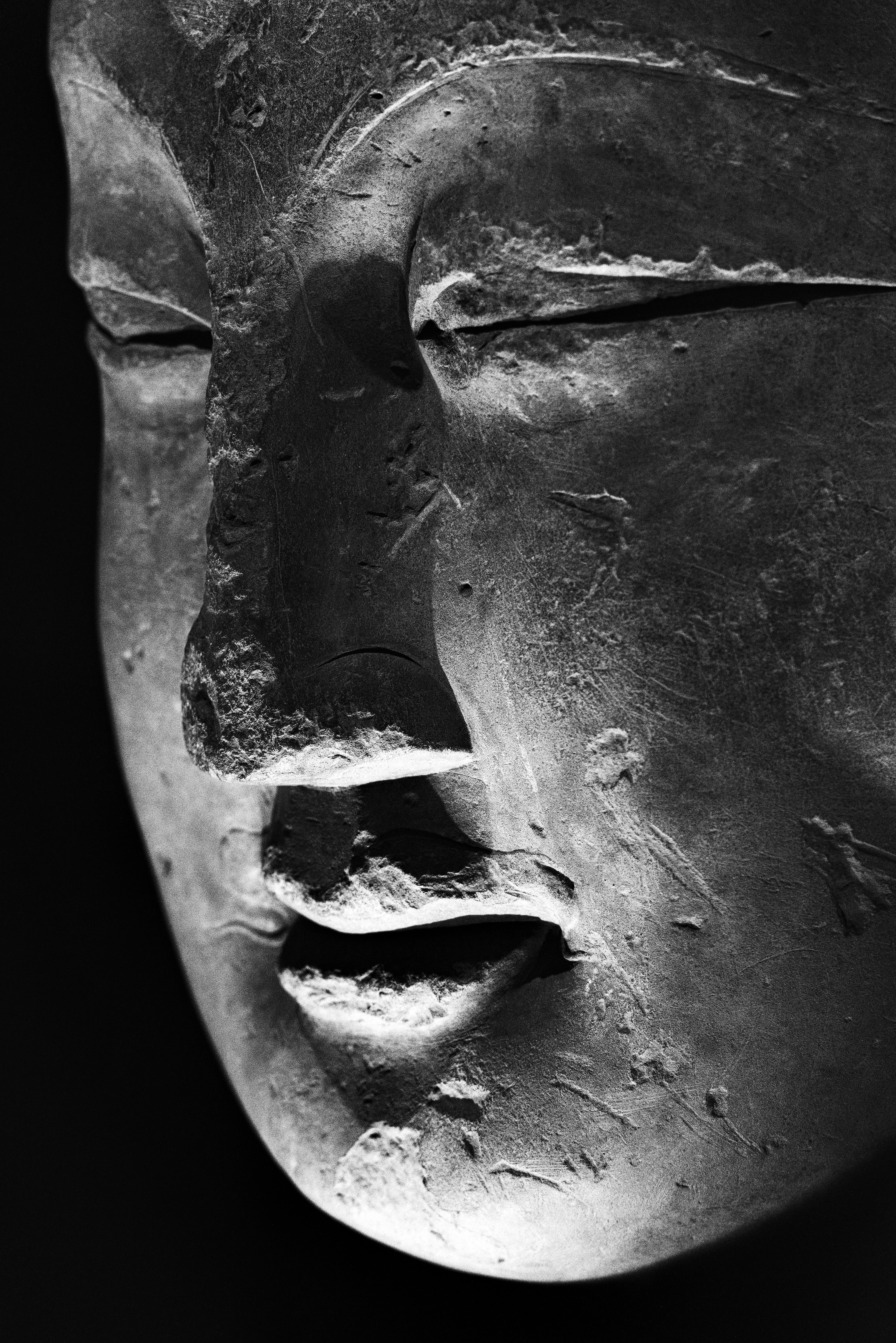 Gray scale photo of human face photo – Free Chengdu museum Image on ...