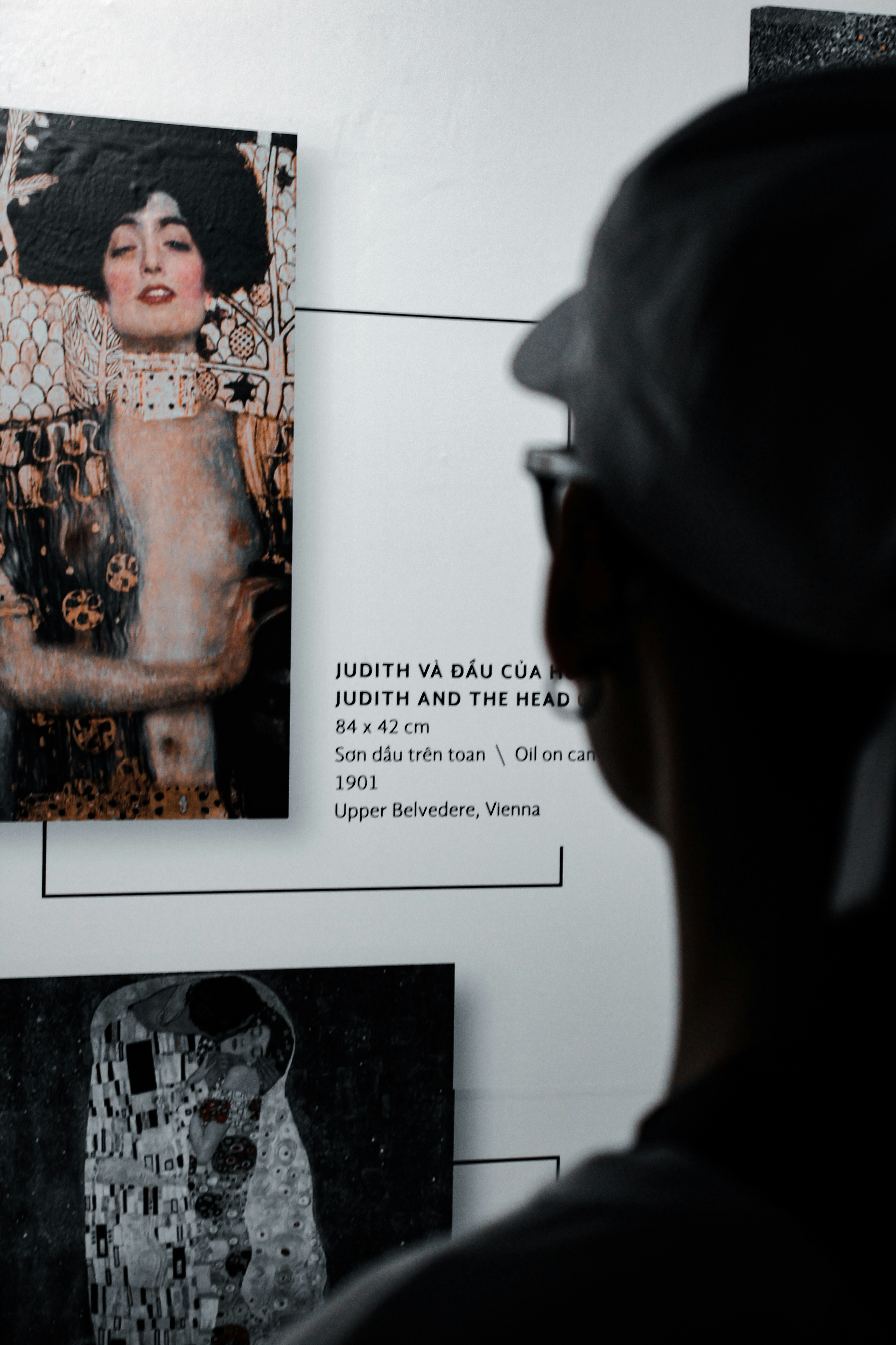 Gaze Through Glass: Portrait and Silhouette in a Quiet Gallery