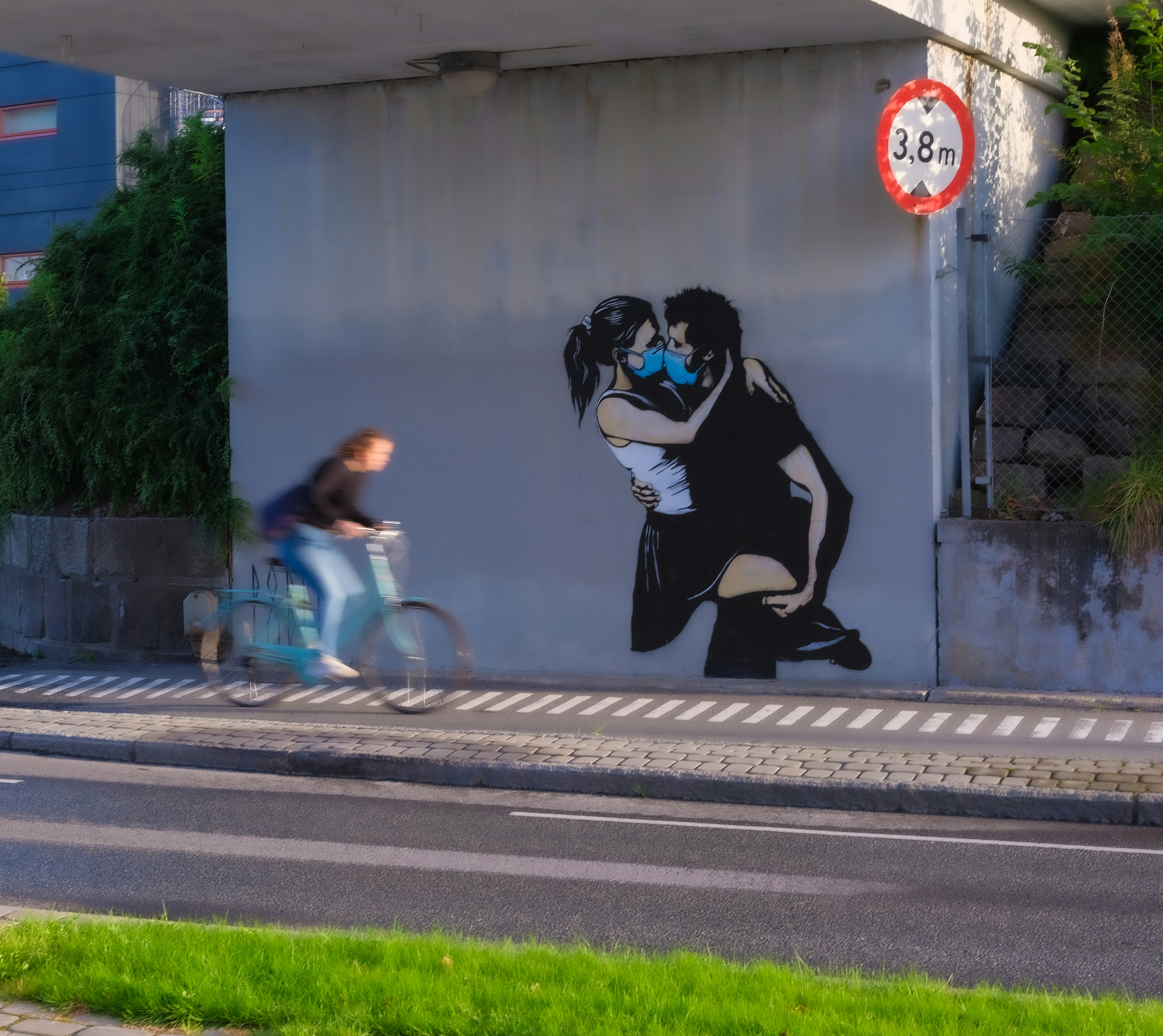 Street art in the heart of Bryne, Norway. 