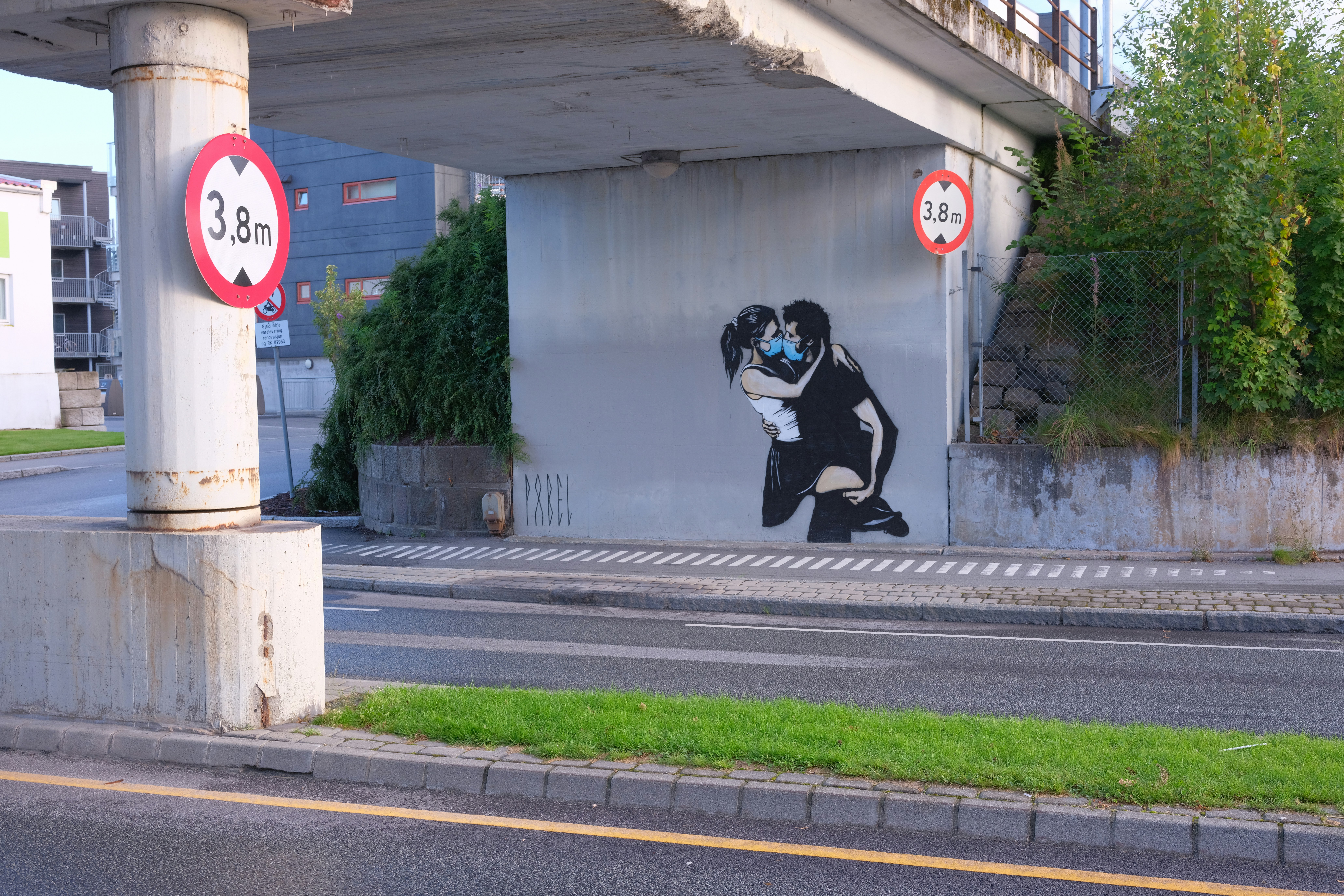 Street art in the heart of Bryne, Norway. 