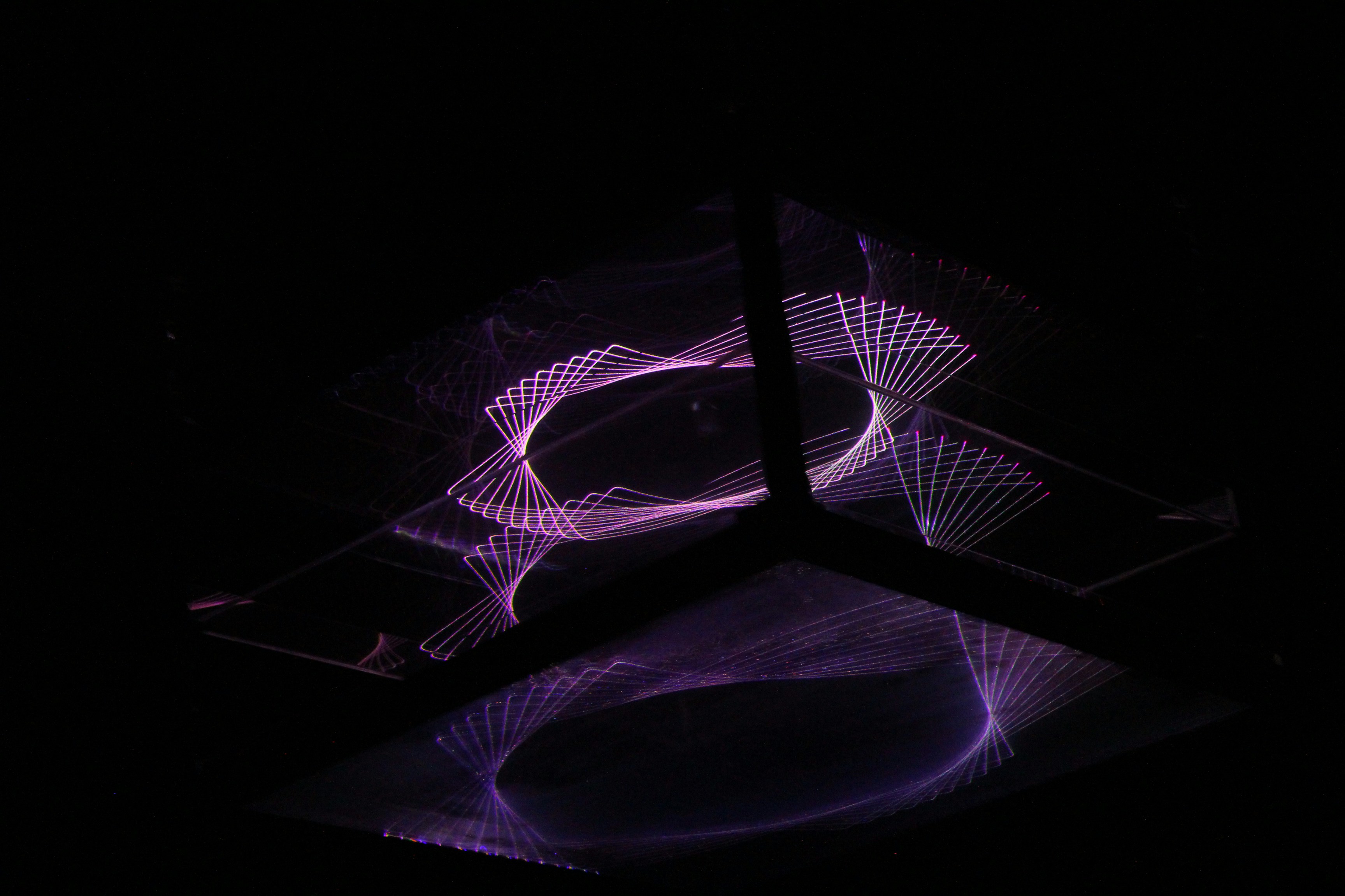 Purple and white light in dark room photo – Free Lines Image on Unsplash