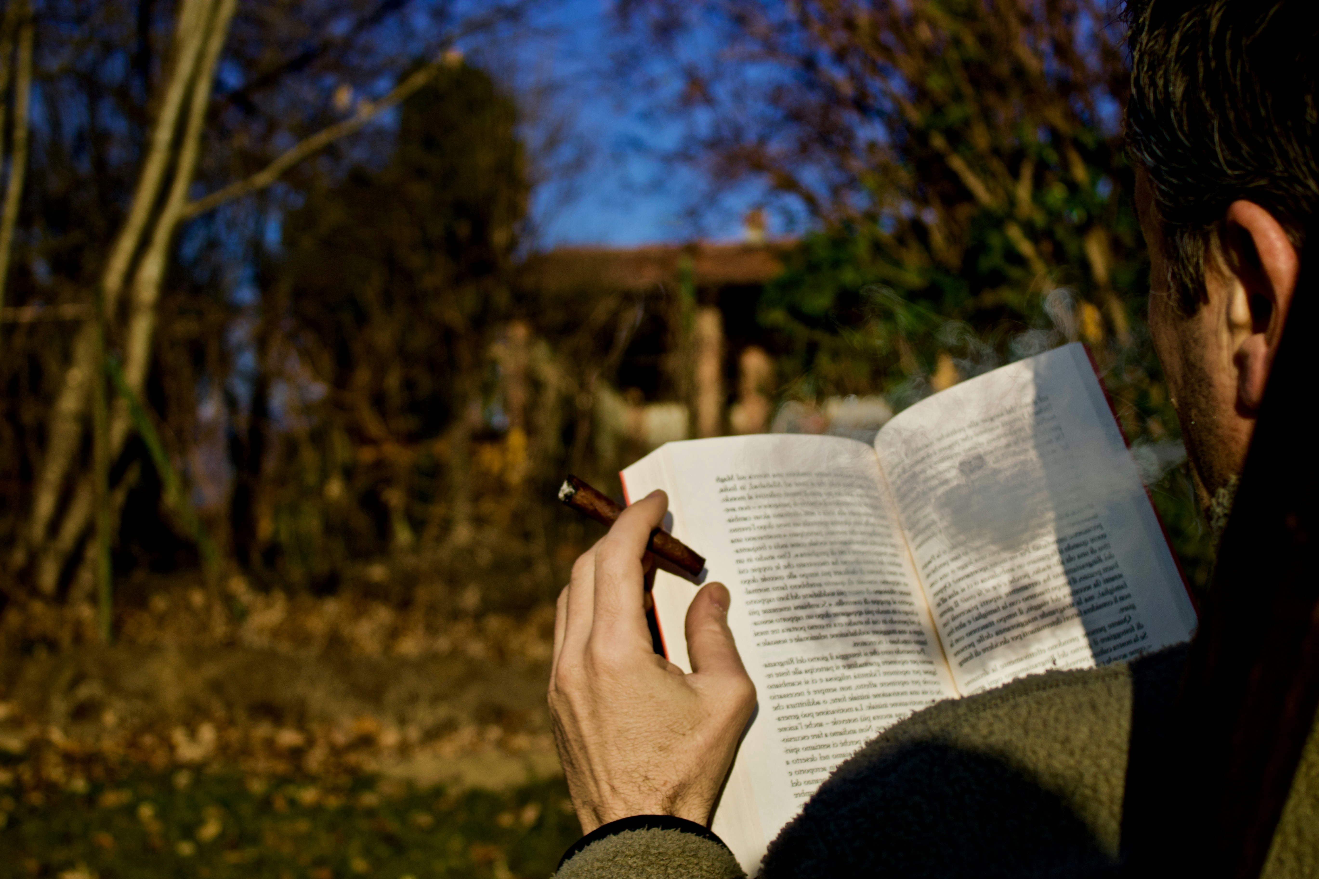 Reading in the Sun: A Quiet Moment with a Pencil and Page