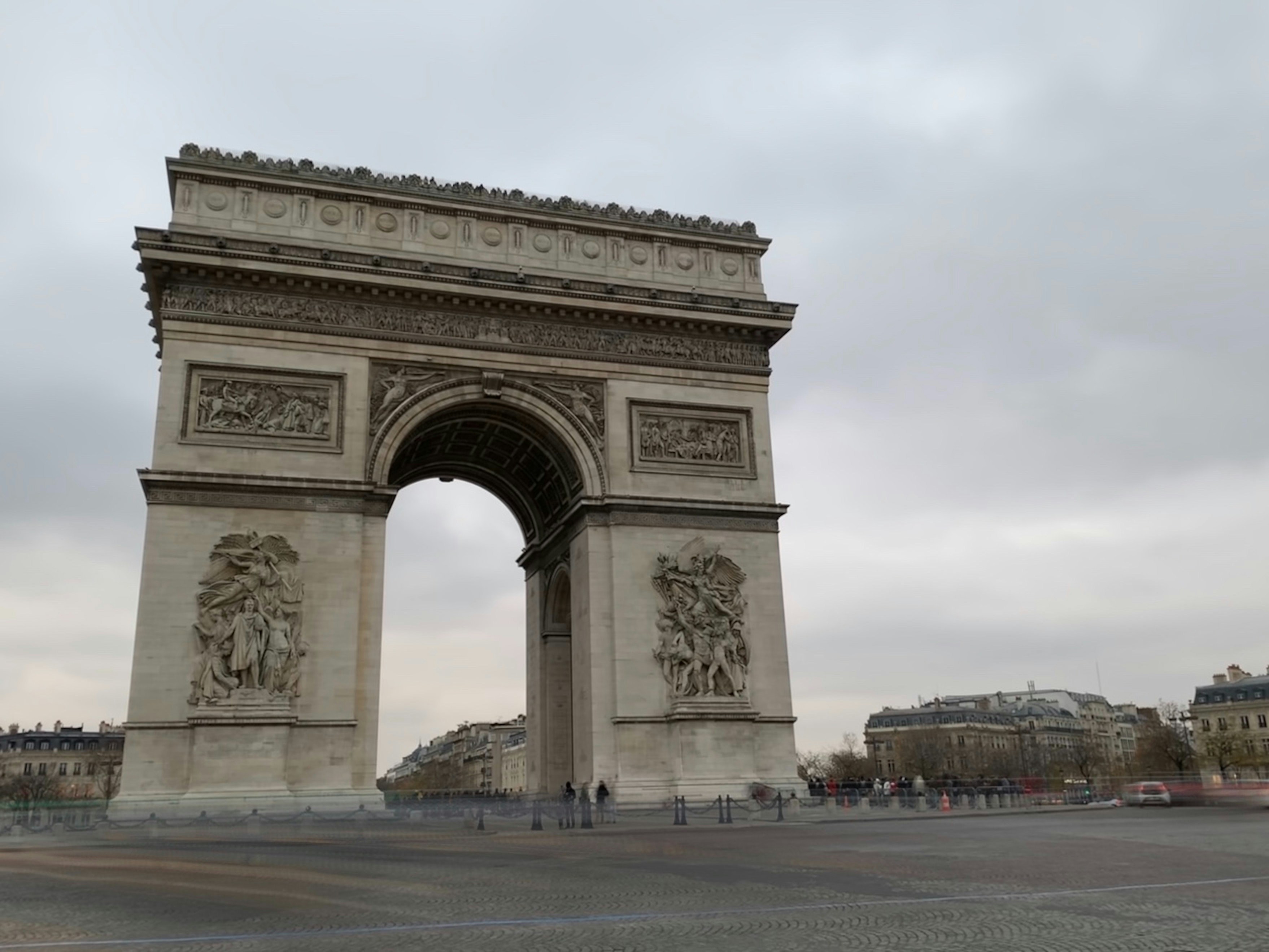 White concrete arc under white sky during daytime photo – Free Paris ...