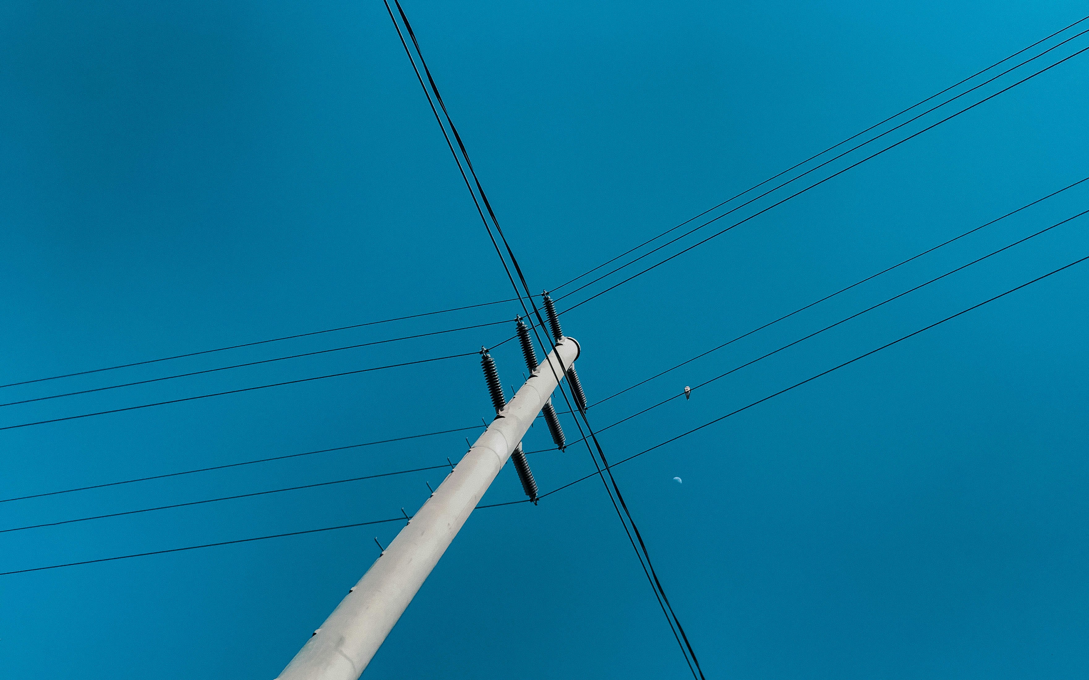 White electric post under blue sky during daytime photo – Free Minimal ...
