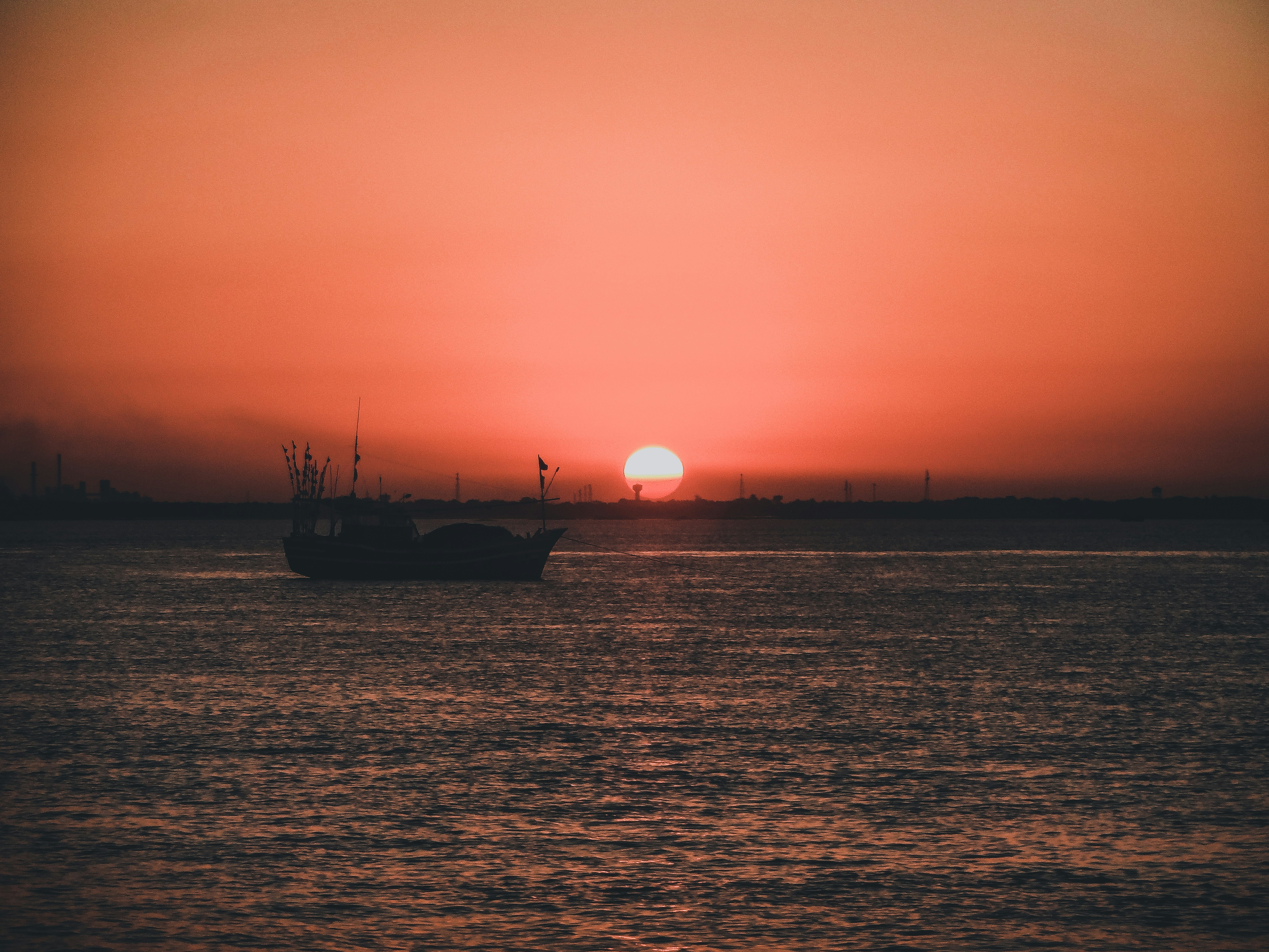 Serene Voyage at Sundown
