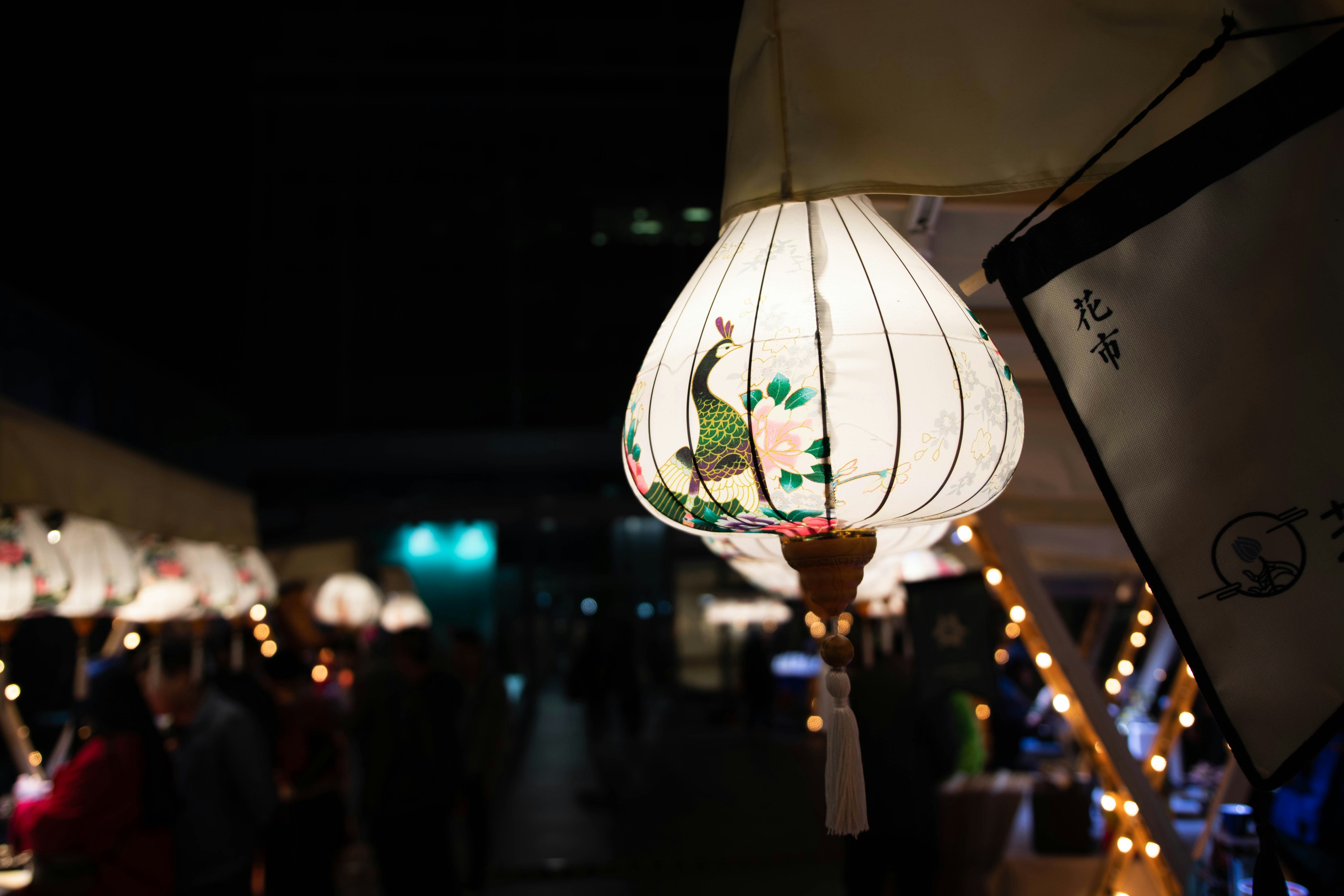 Illuminated Night Market Lanternswudan3551