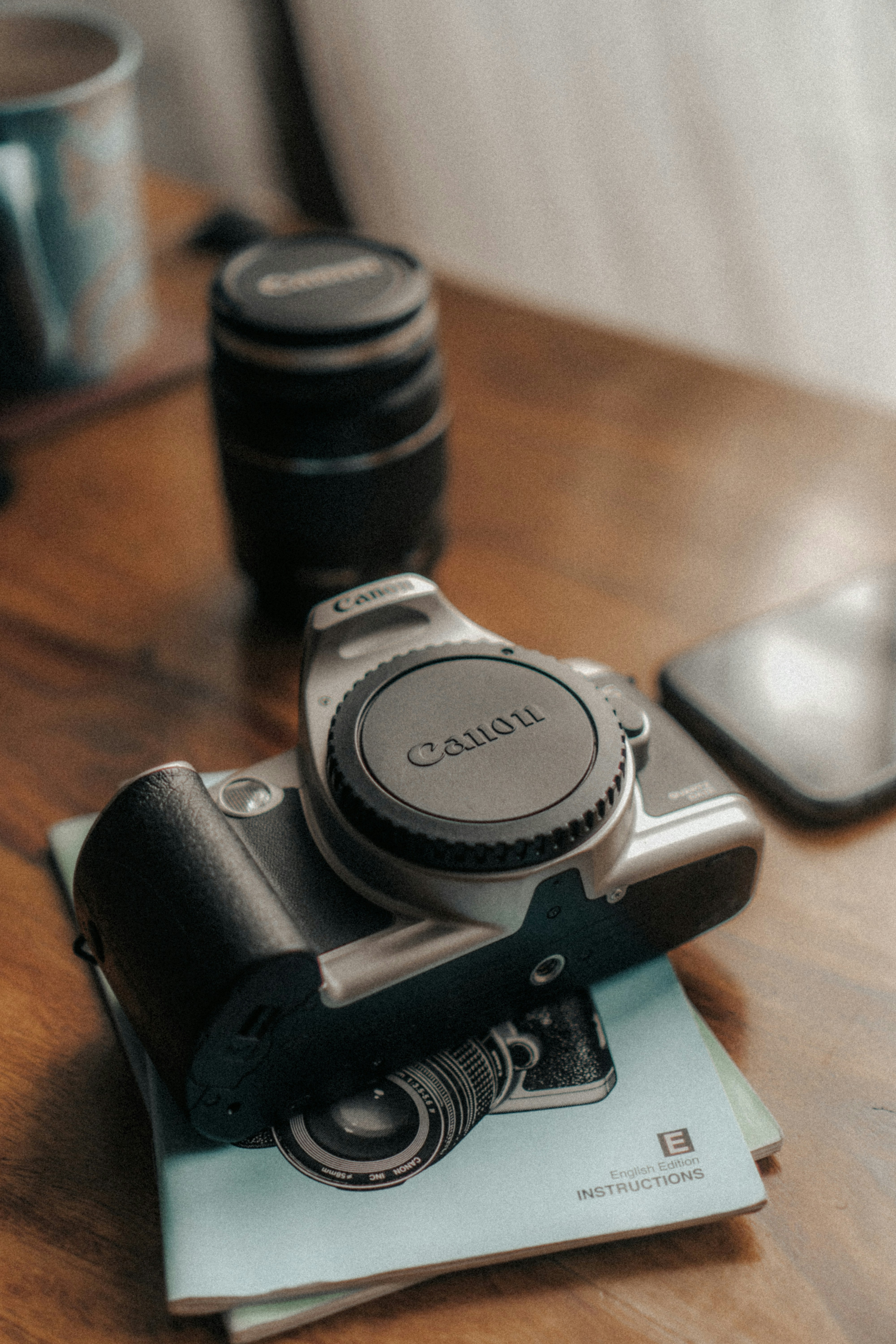 Vintage Charm: A Classic Camera Resting