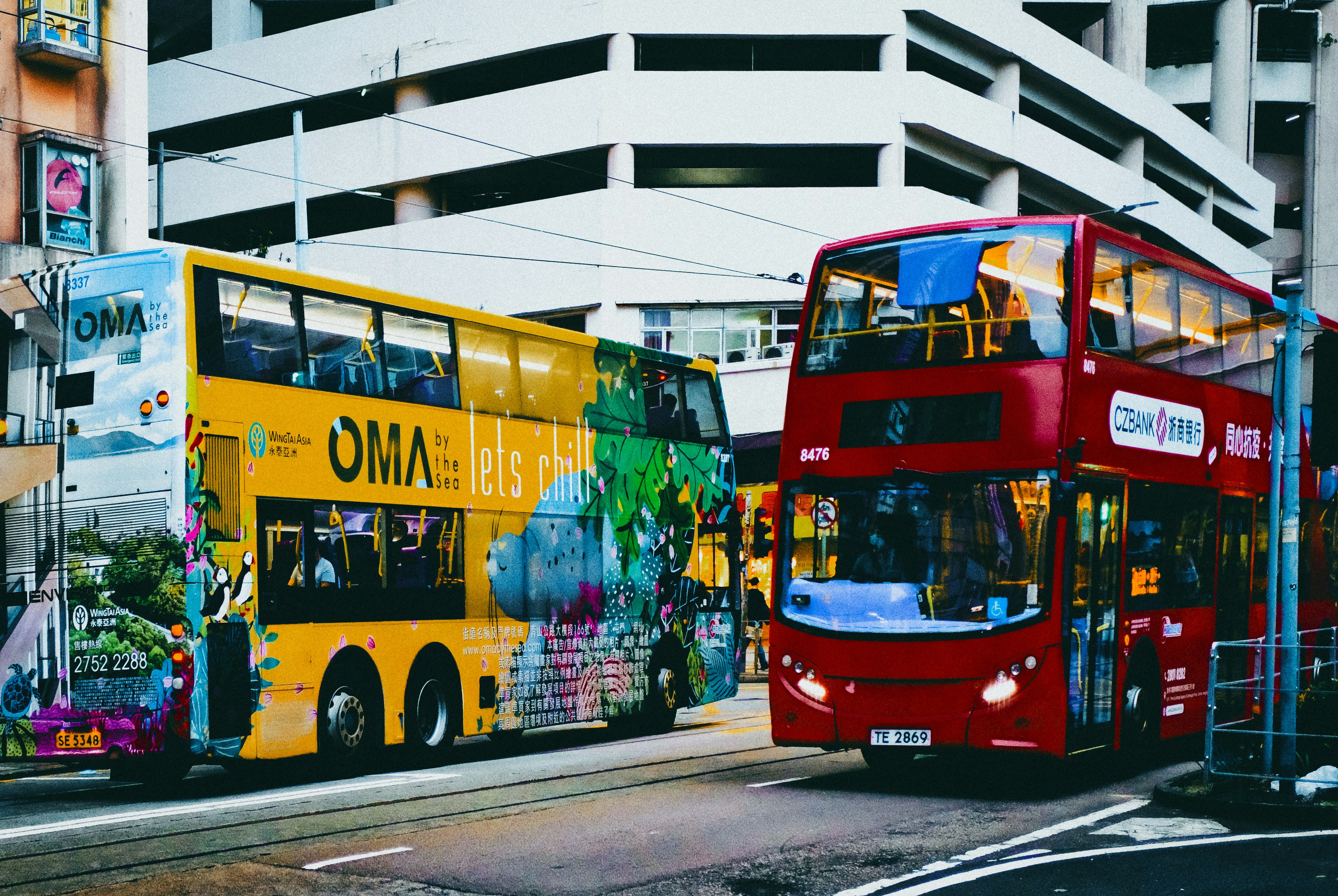 Red and yellow bus on road during daytime photo – Free Hong kong Image ...