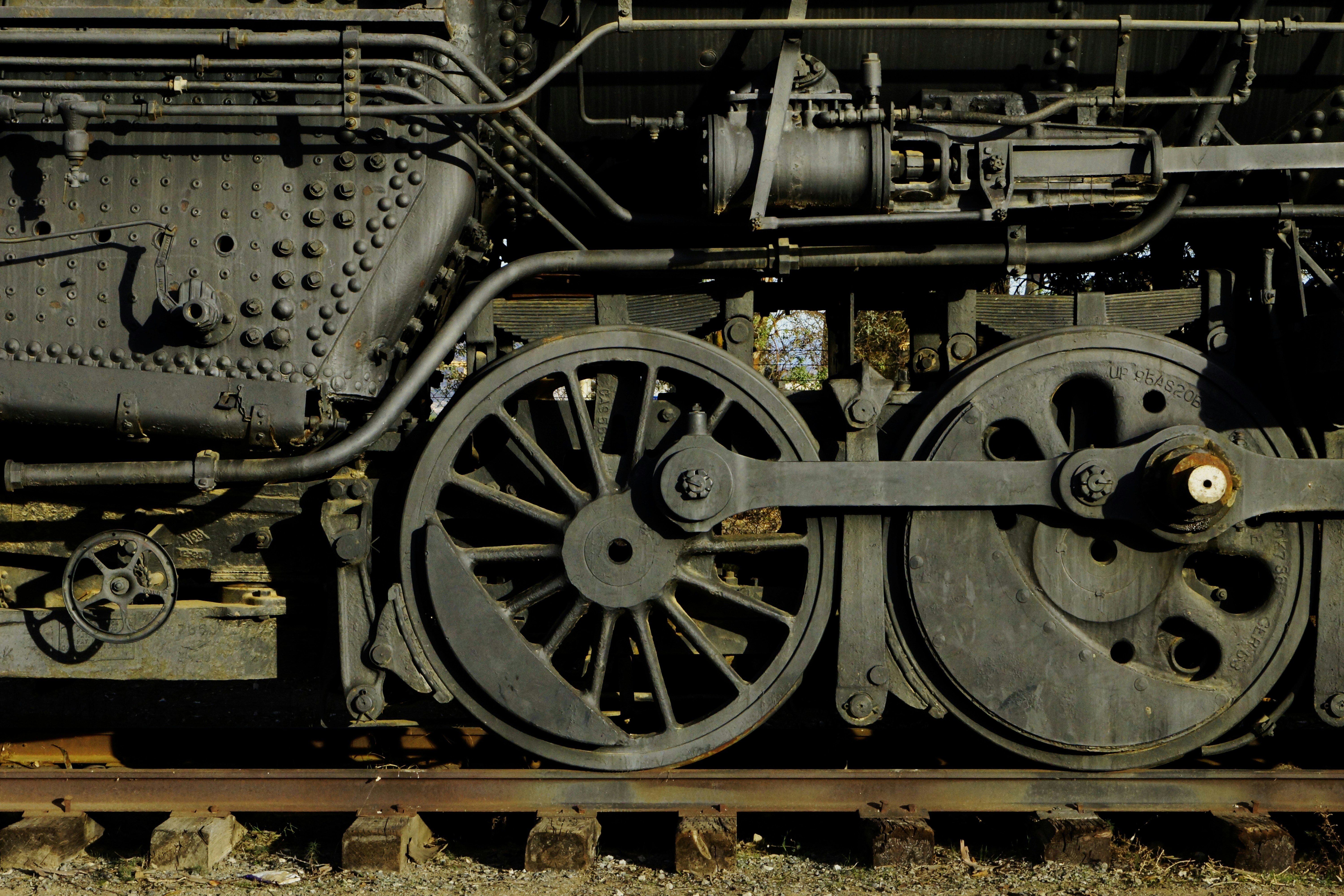 locomotive wheel detail
