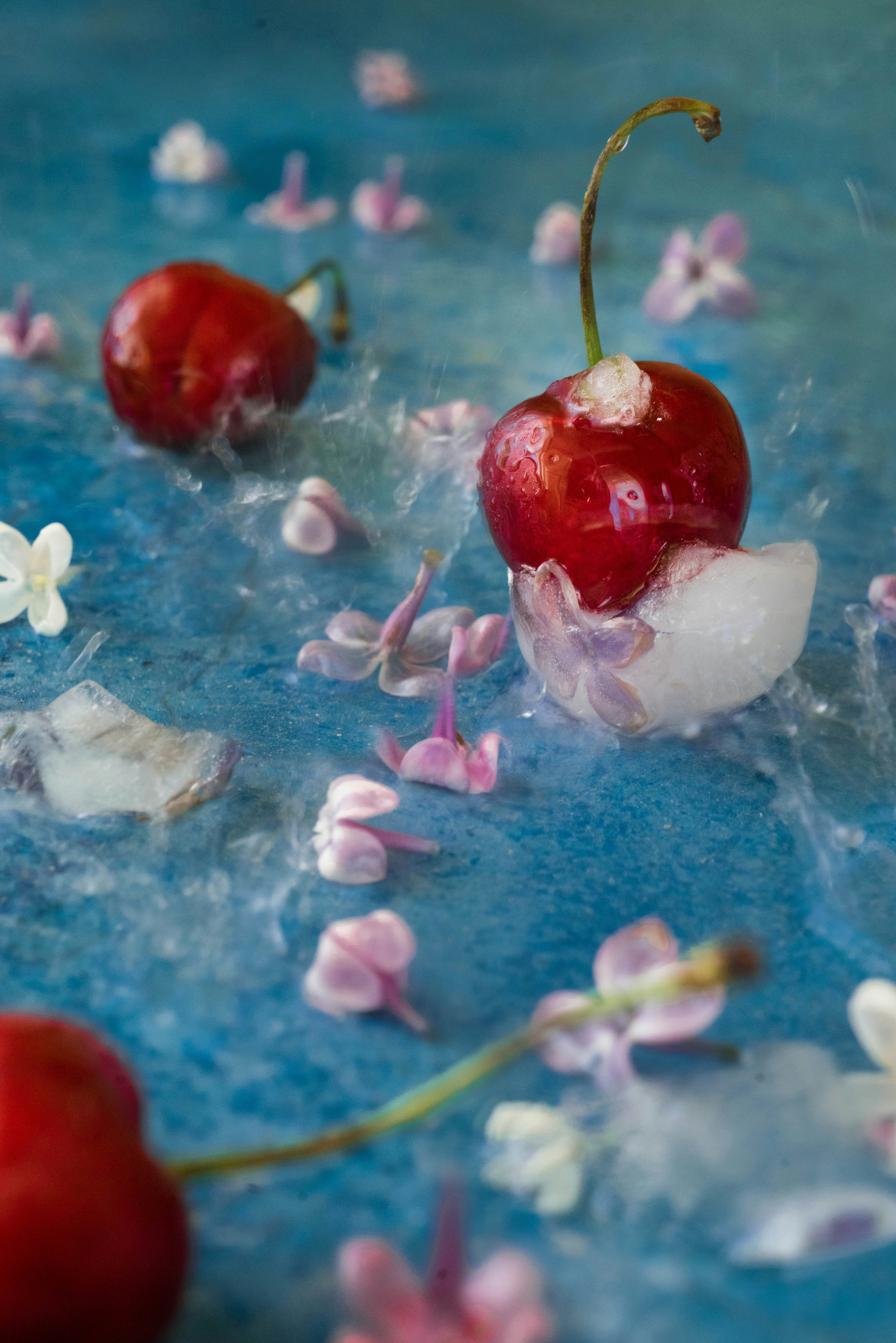 Fruits ronds rouges et blancs photo – Image gratuite de Cerise sur Unsplash