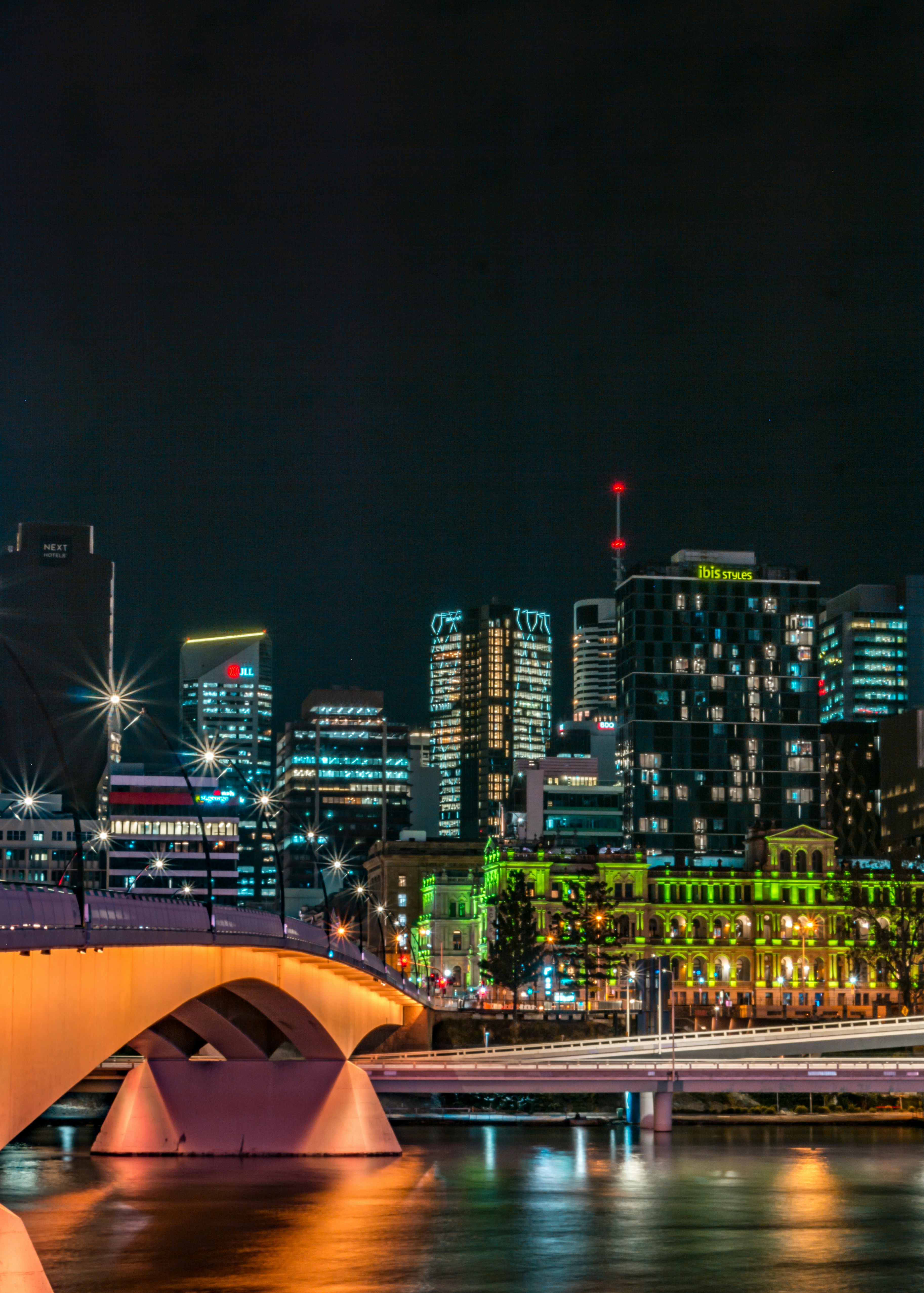 City with high rise buildings during night time photo – Free Australie ...