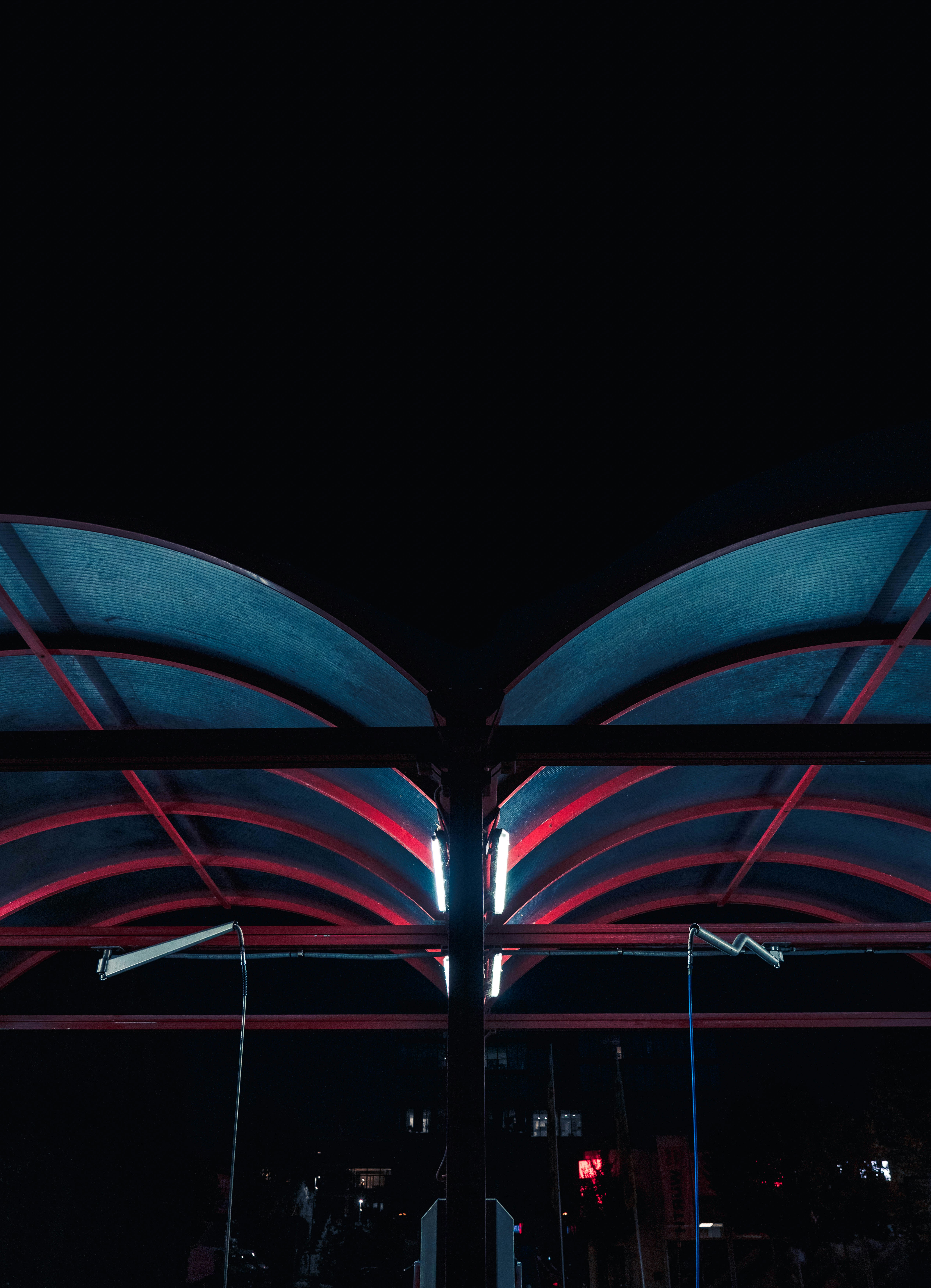 Neon canopies at midnight rail