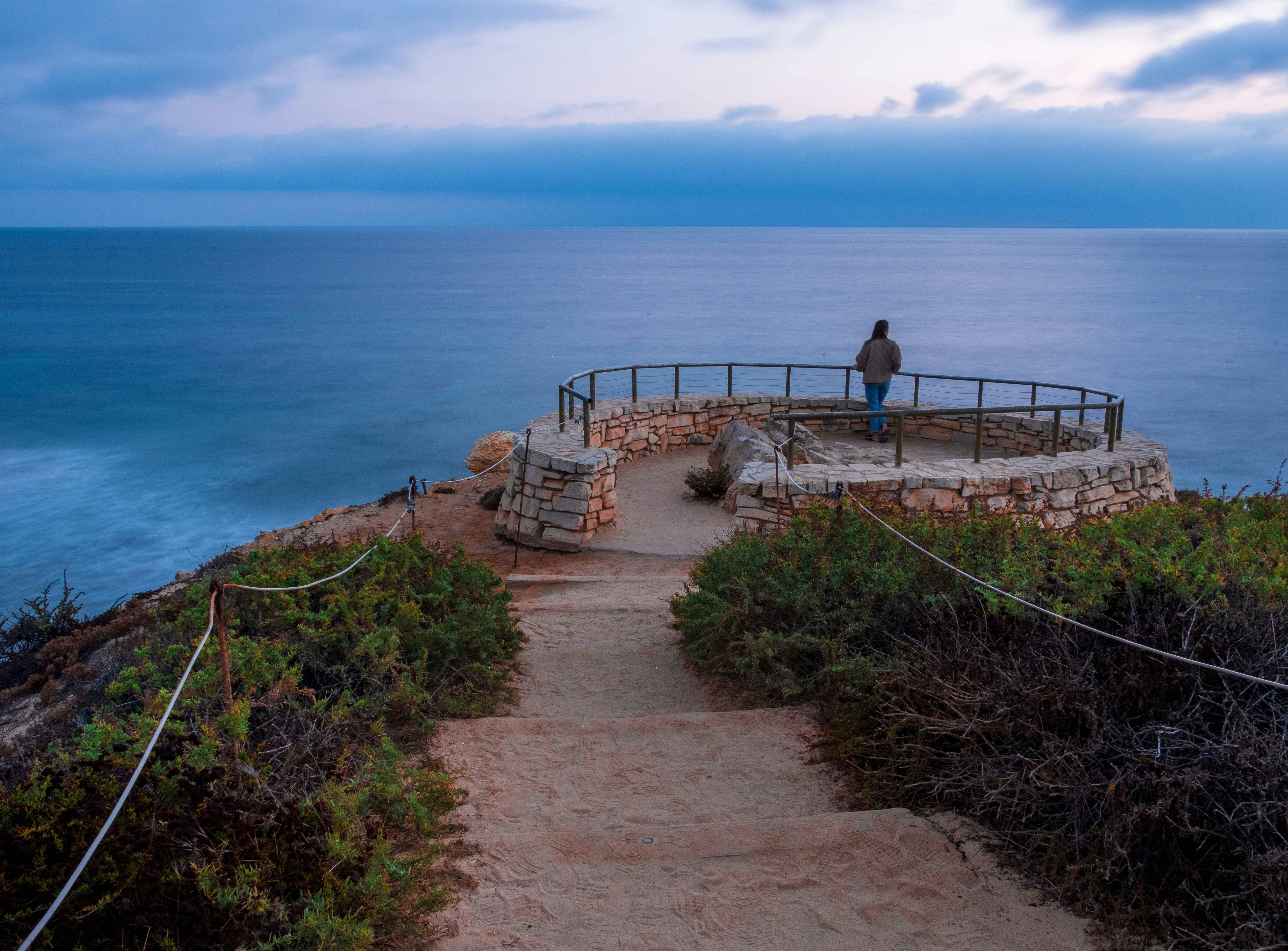 Scenic lookout at Crystal Cove Sate Beach