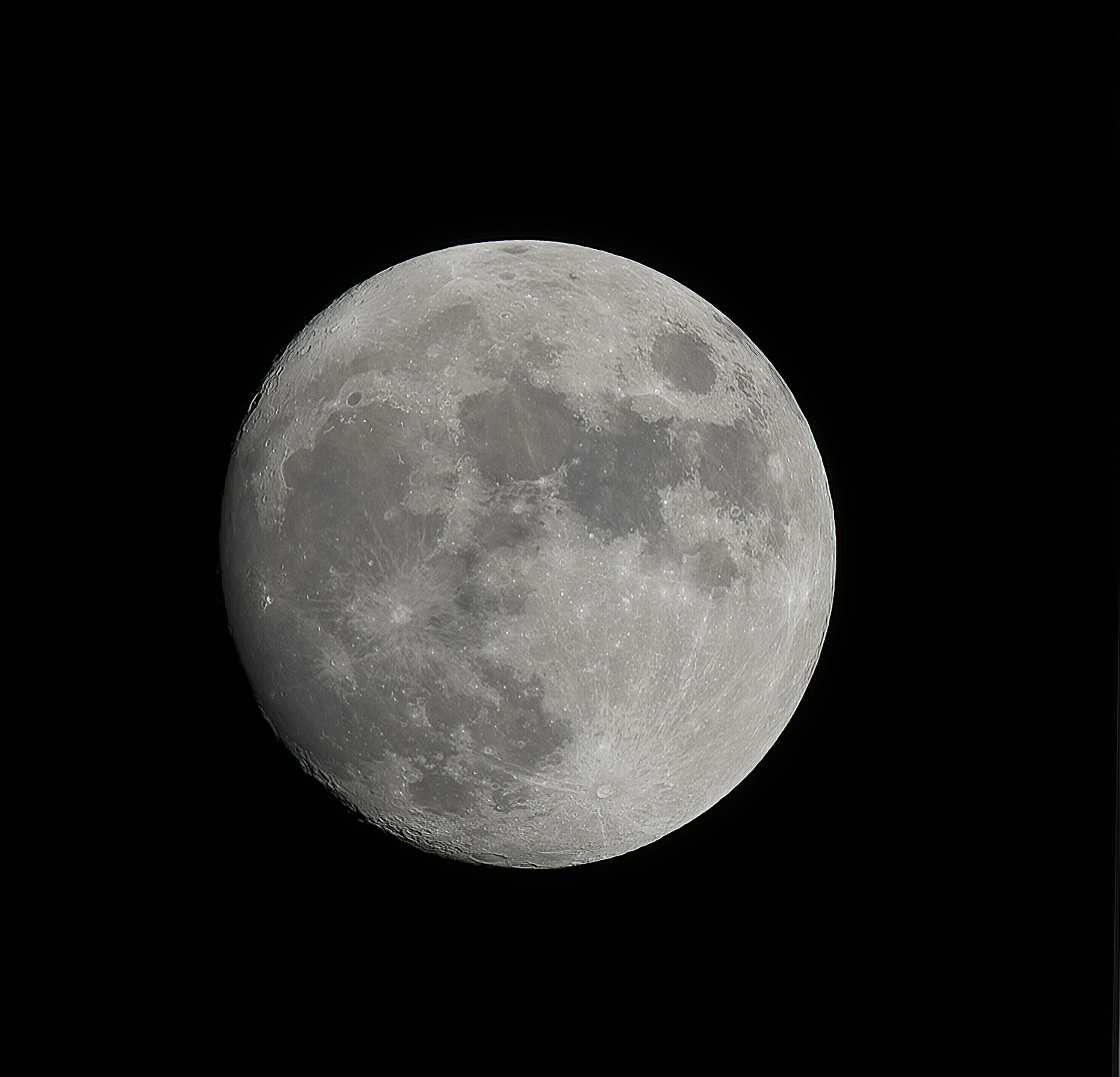 Cratered Sphere in Velvet Night
