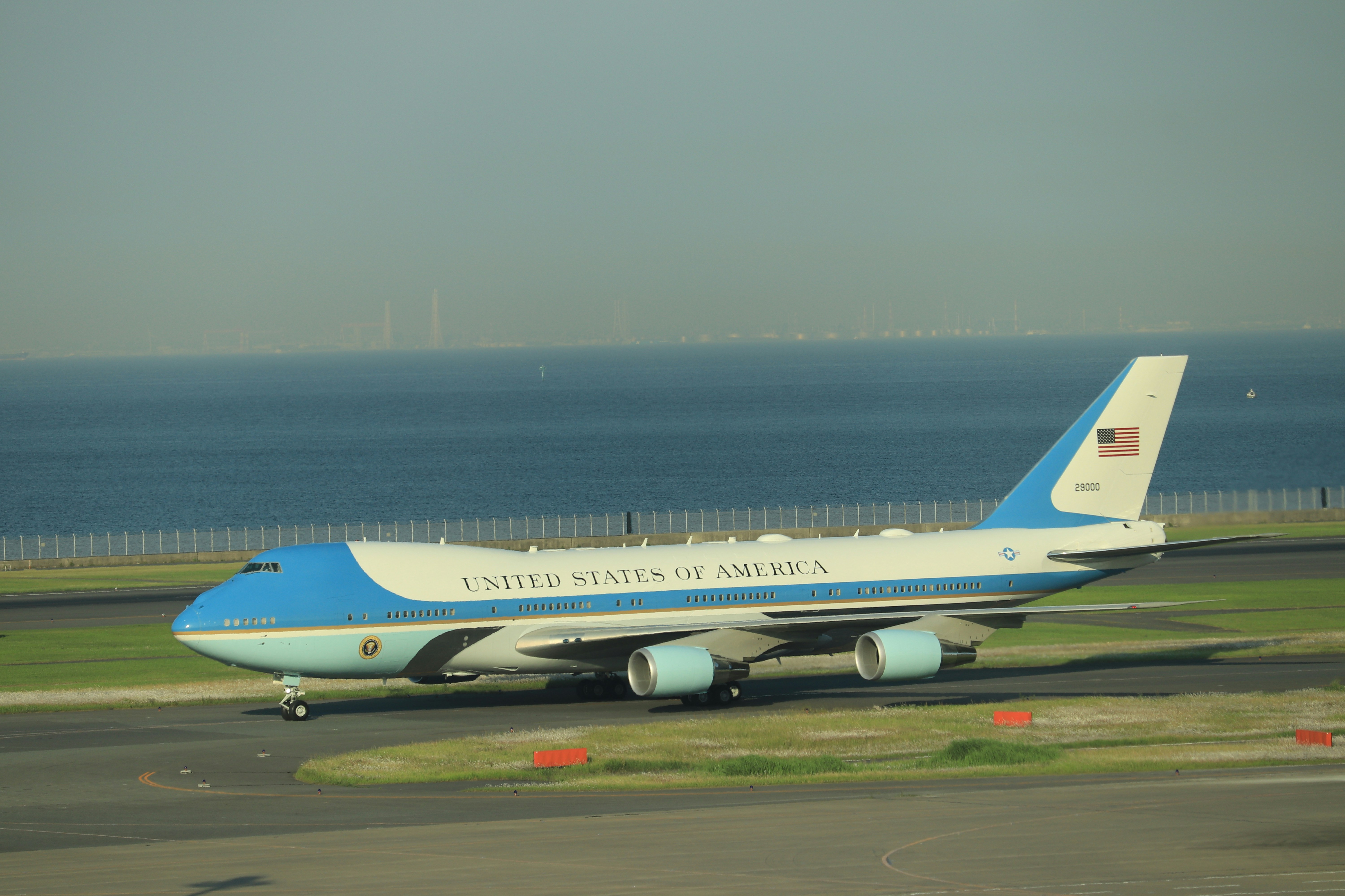 White and blue passenger plane on airport during daytime photo – Free ...