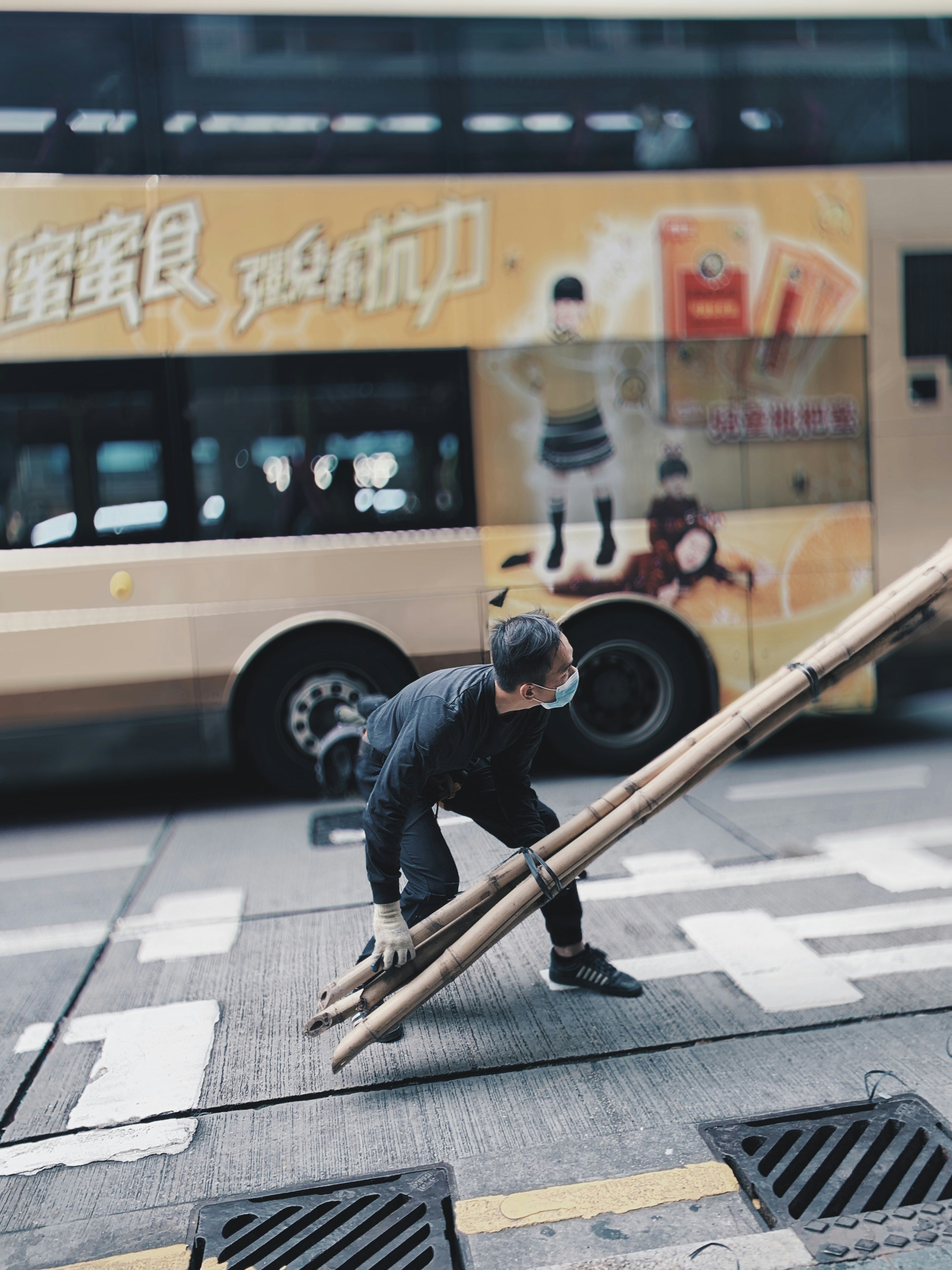 Man in black jacket and black helmet riding yellow bus during daytime ...