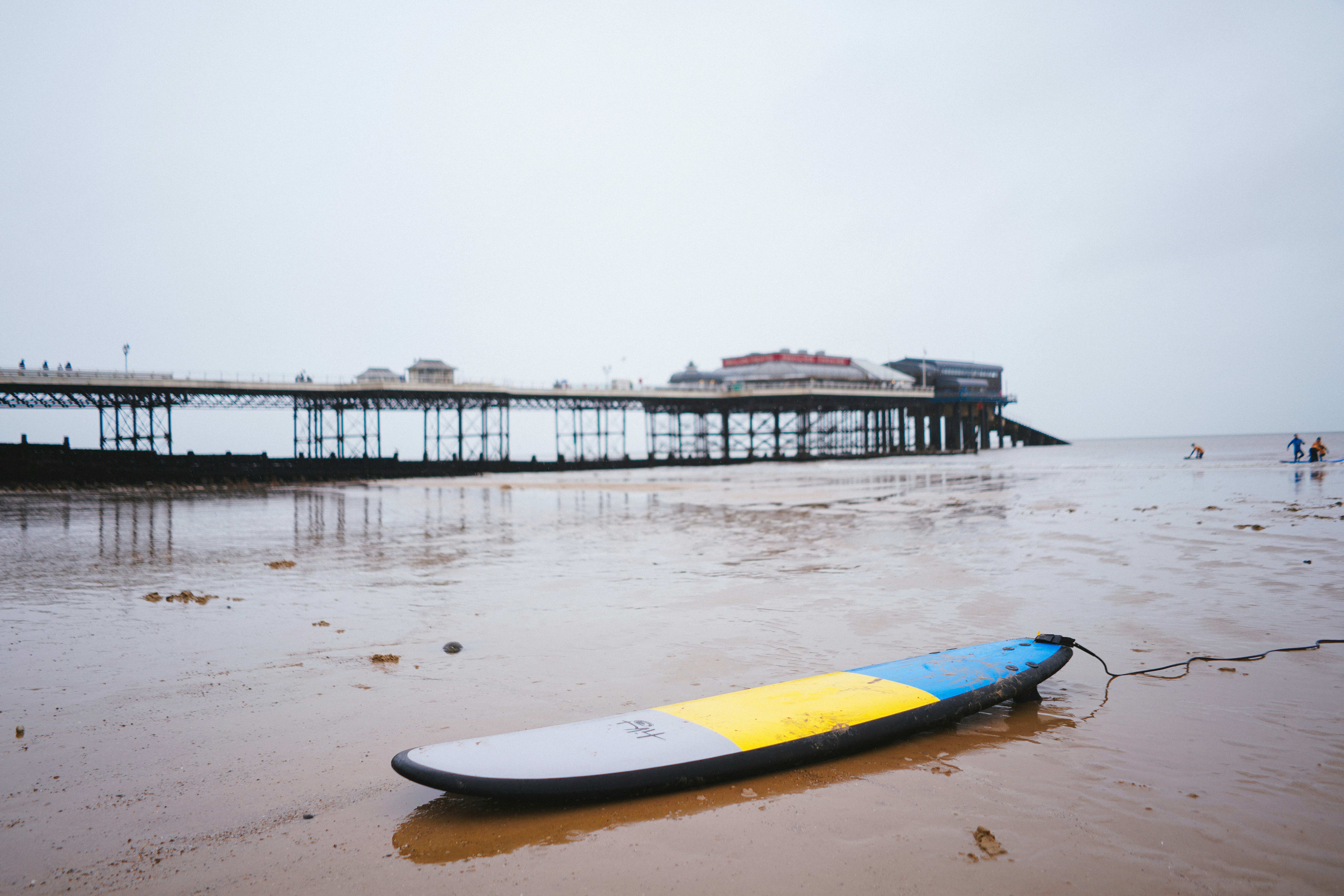 Blue and yellow surfboard on beach during daytime photo – Free Beach ...