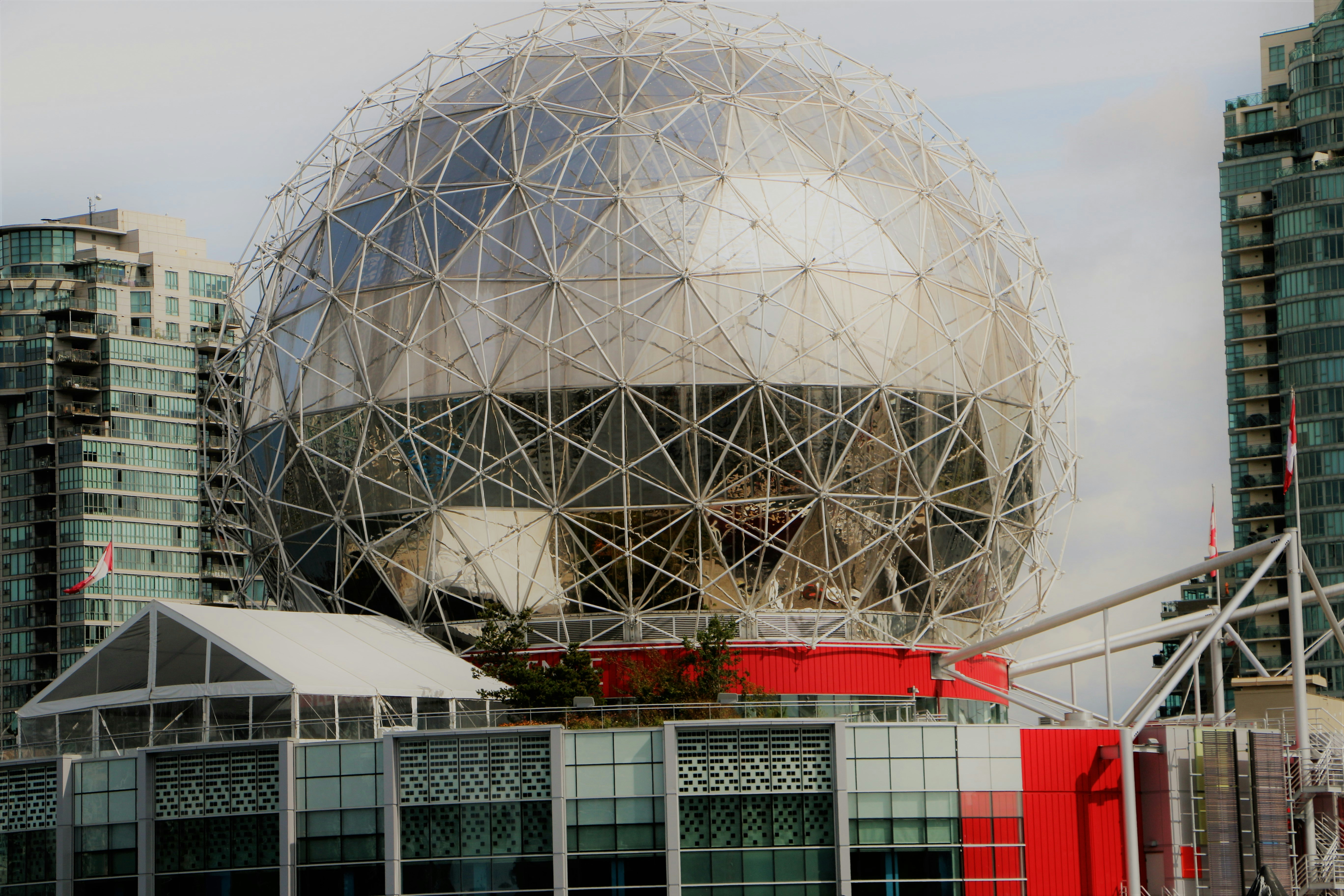 Globe of Steel: A Geometric Beacon Rising Over the Waterfront