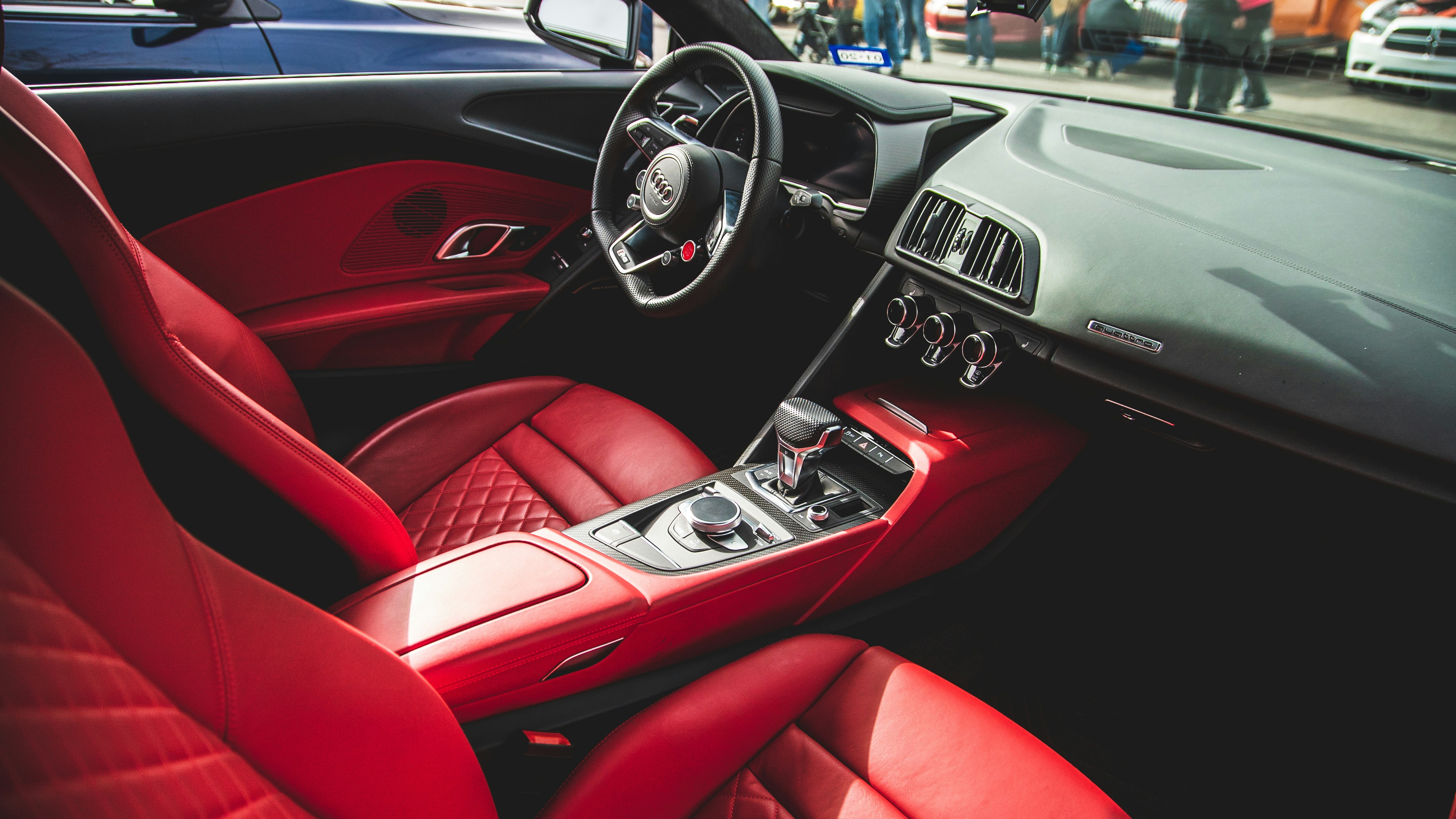 Red and black car interior photo – Free Interior Image on Unsplash