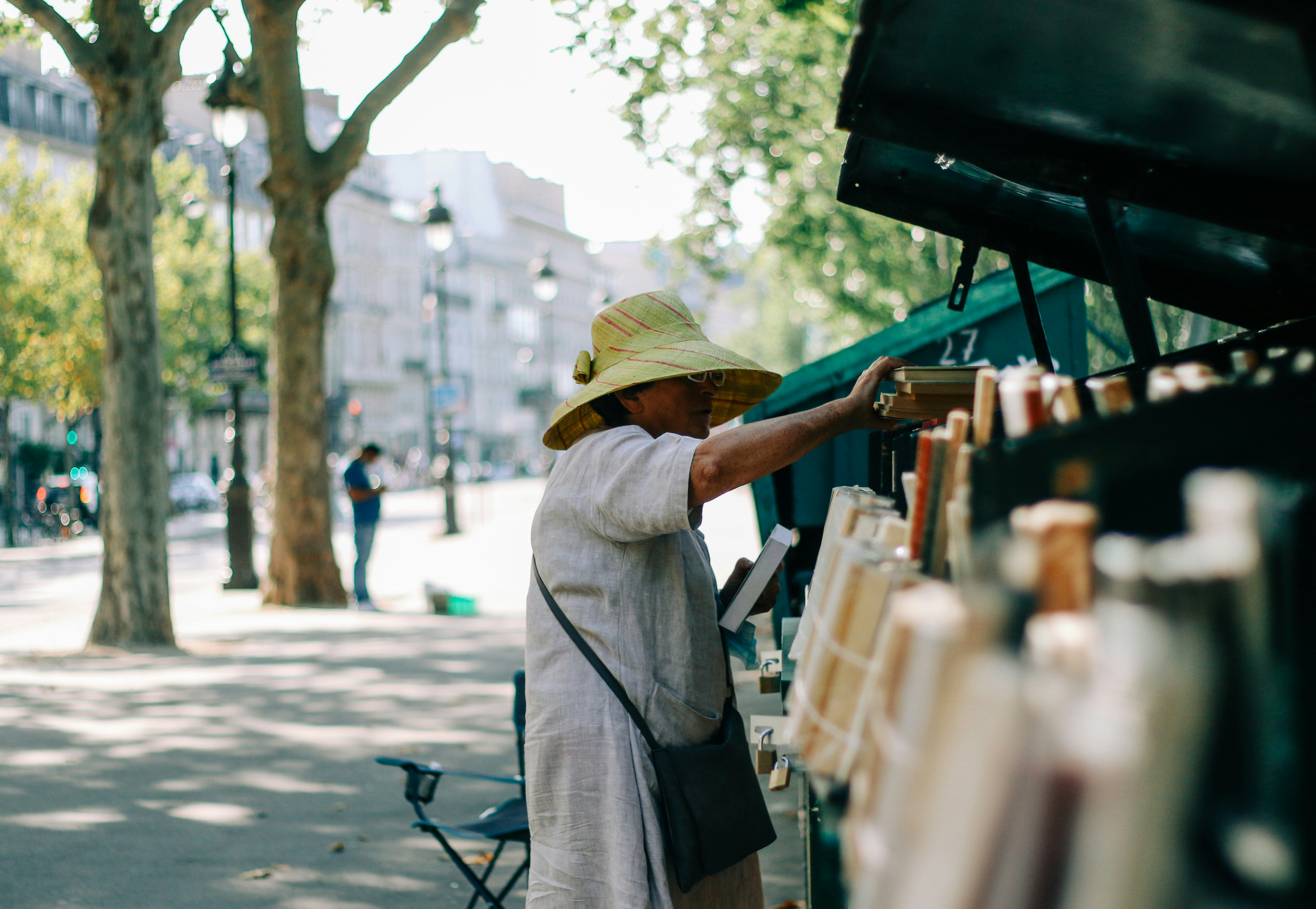 Street Vendor's Shelf of Colors