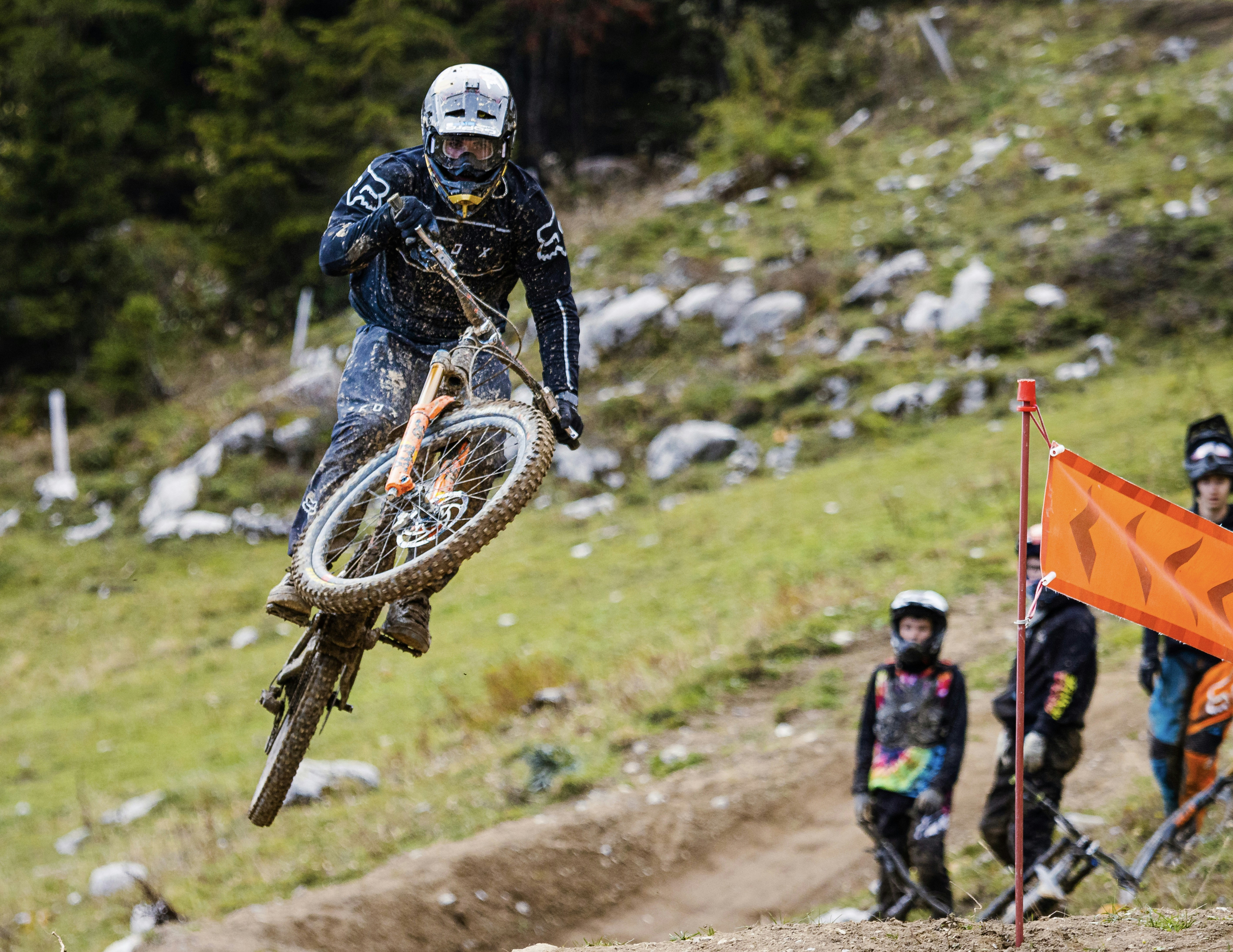 Man in black jacket riding motocross dirt bike photo – Free Leysin ...