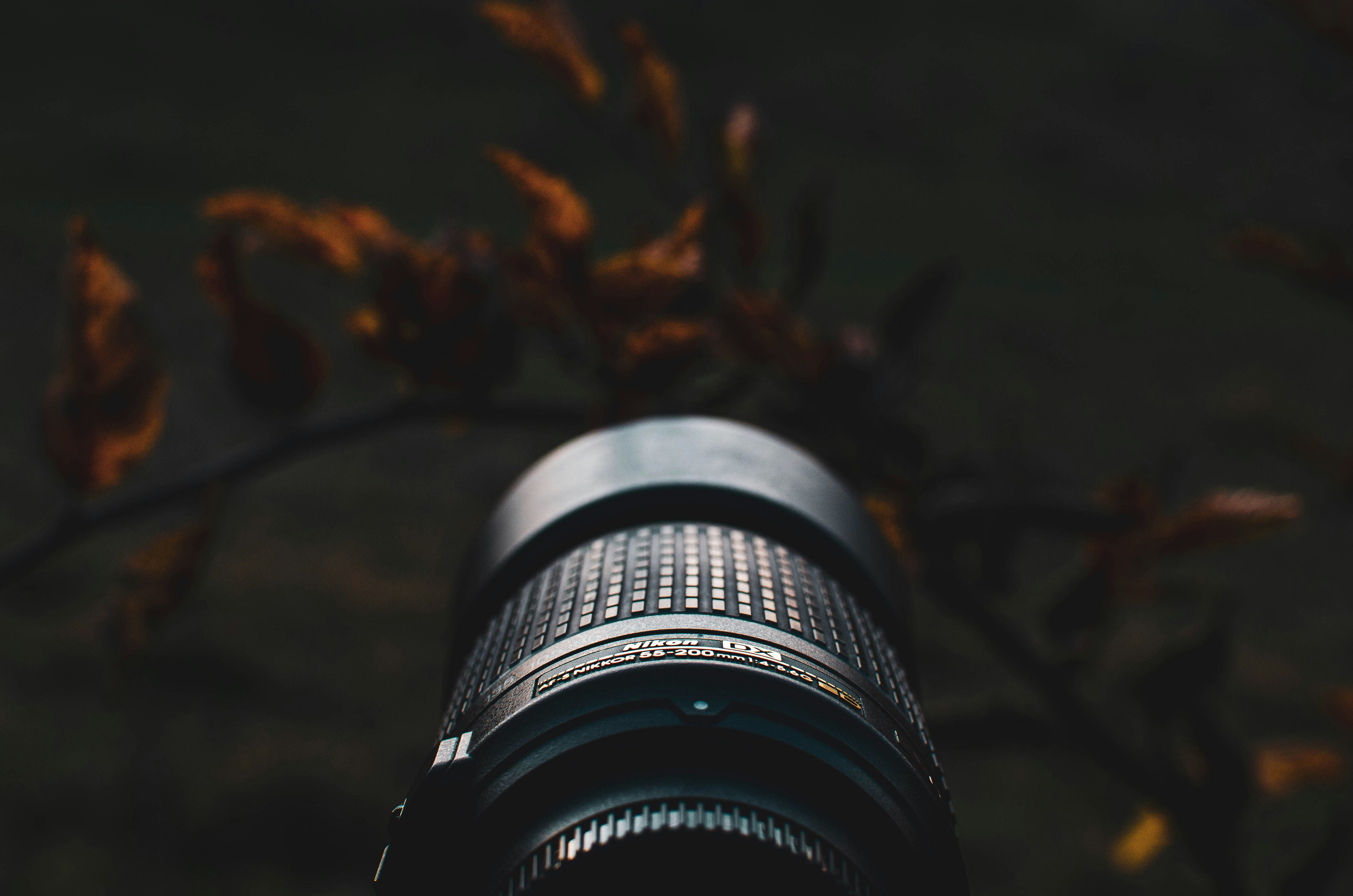 Centered Lens, Autumn Silence: A Close-Up of Craft in a Dim Backdrop
