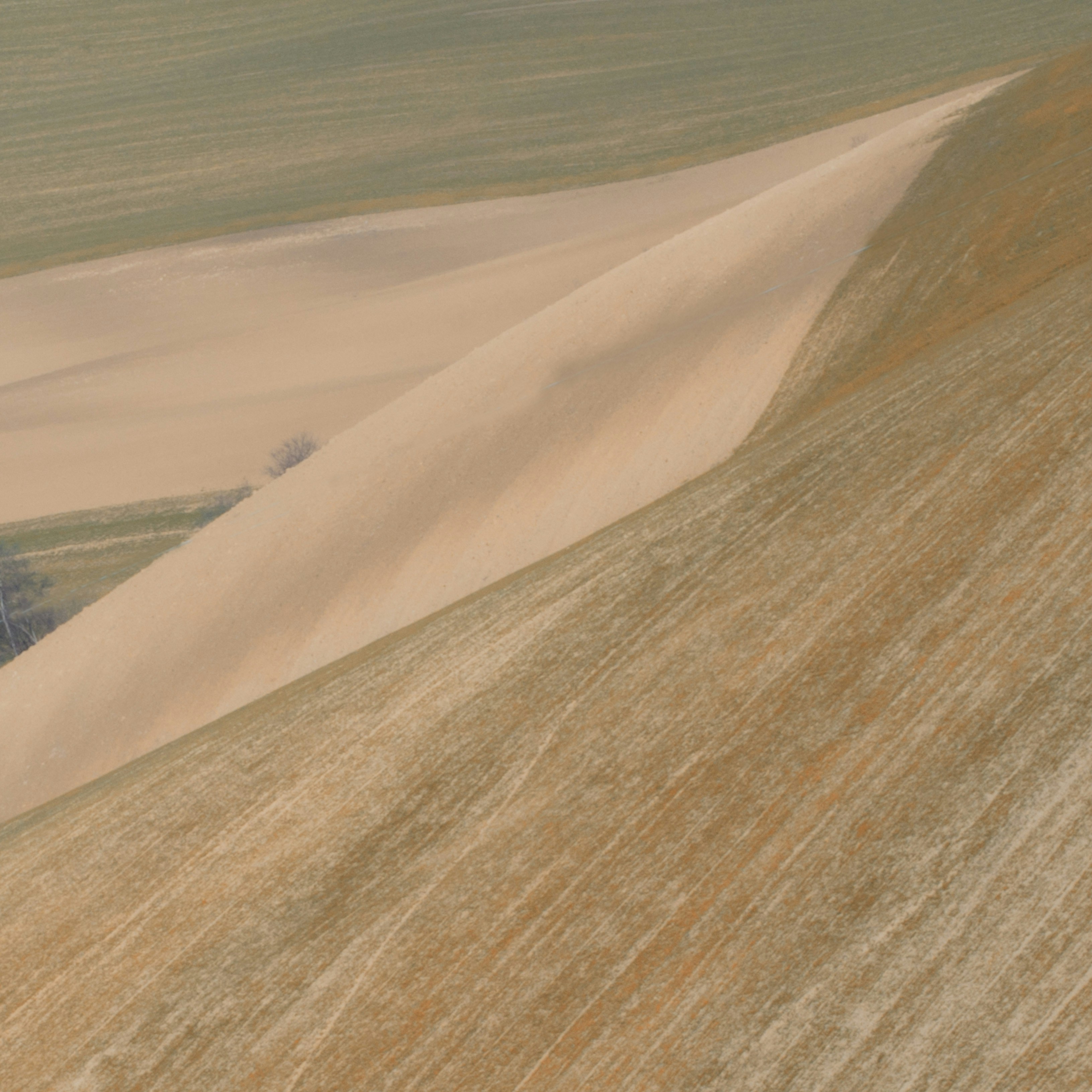 Amber Ridges: Geometry of Light Across a Quiet Hillscape