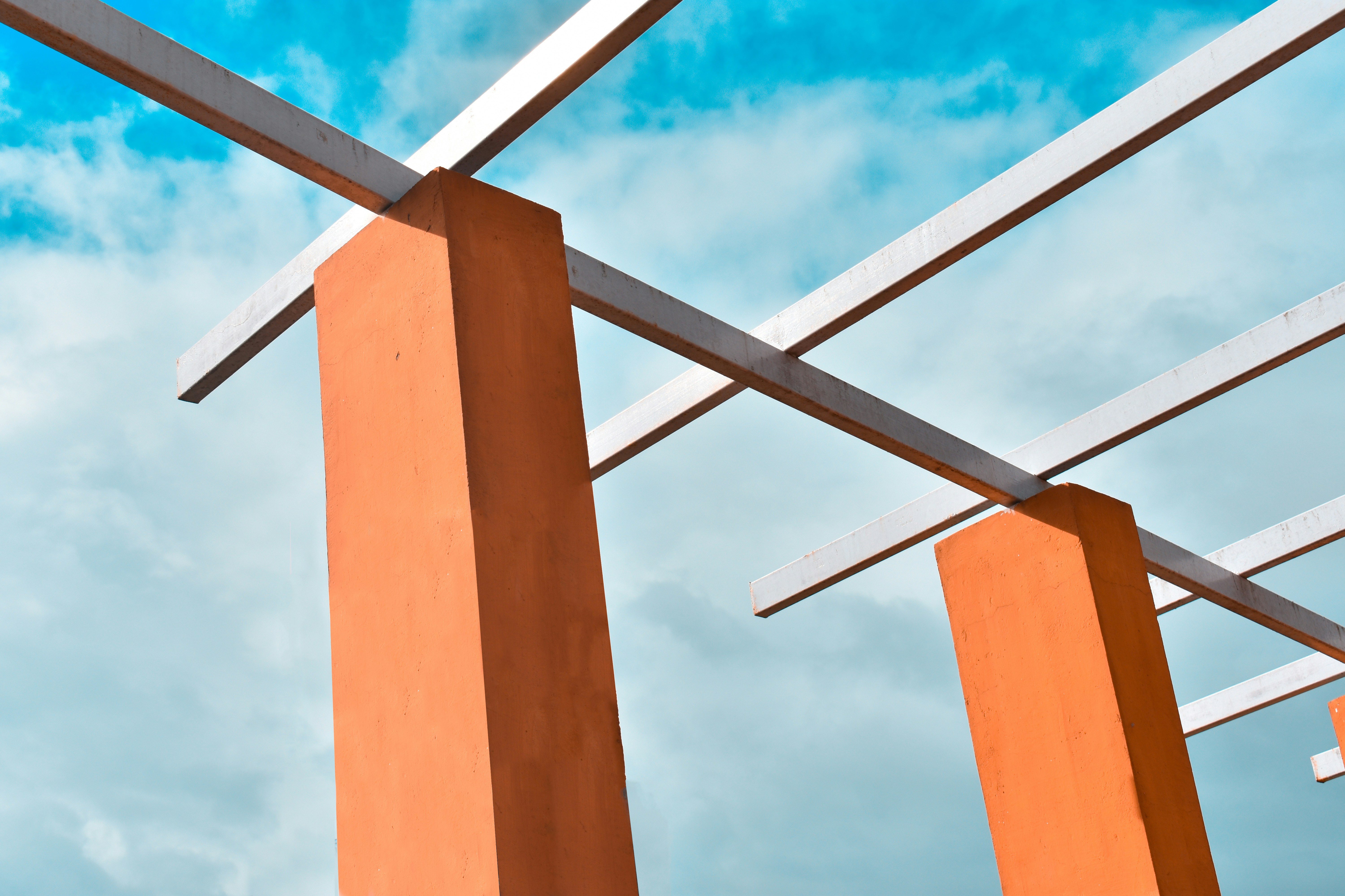 Brown wooden post under blue sky during daytime photo – Free Building ...