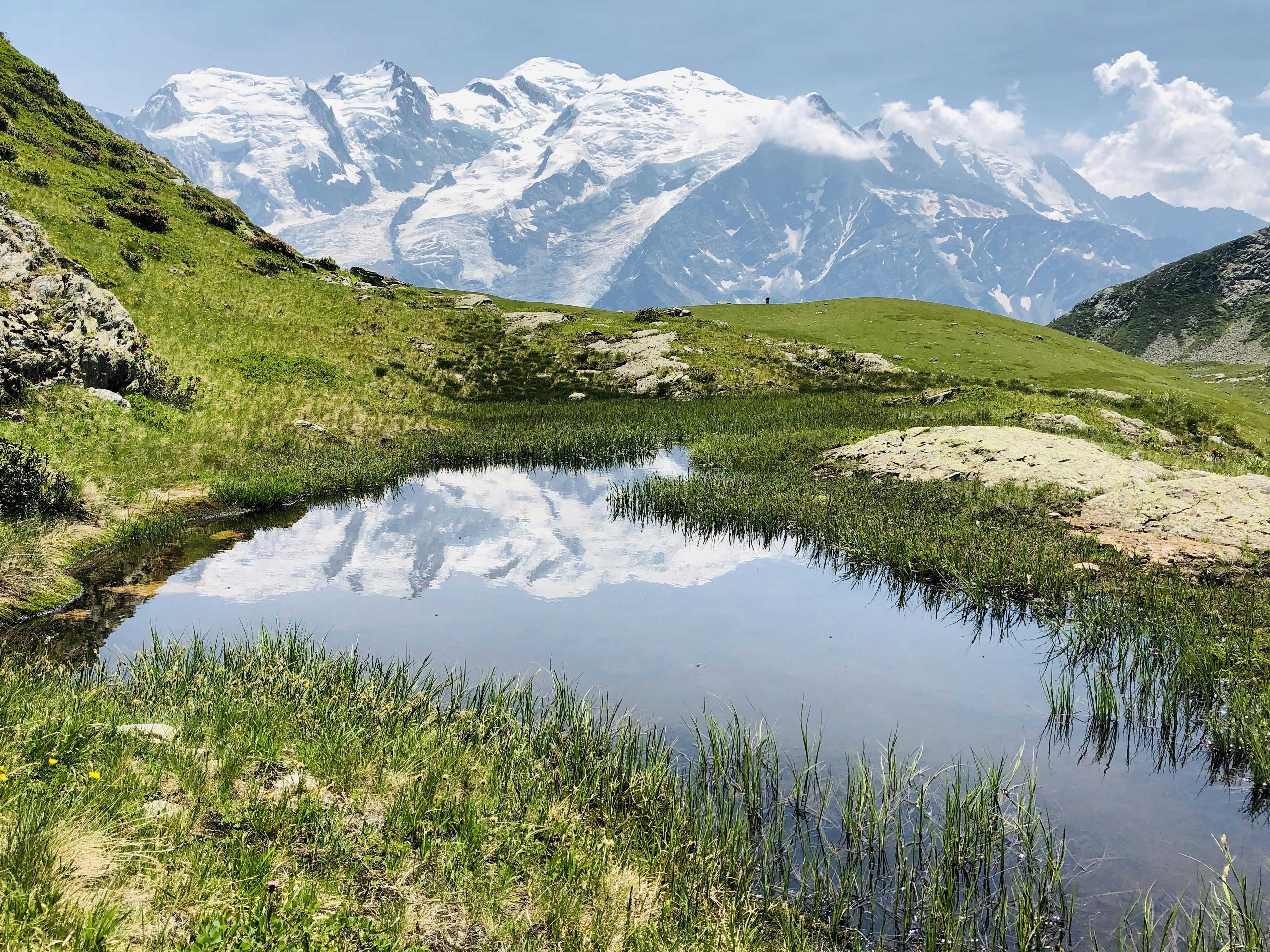 View on the Mont Blanc massive, taken near the Brevent top
