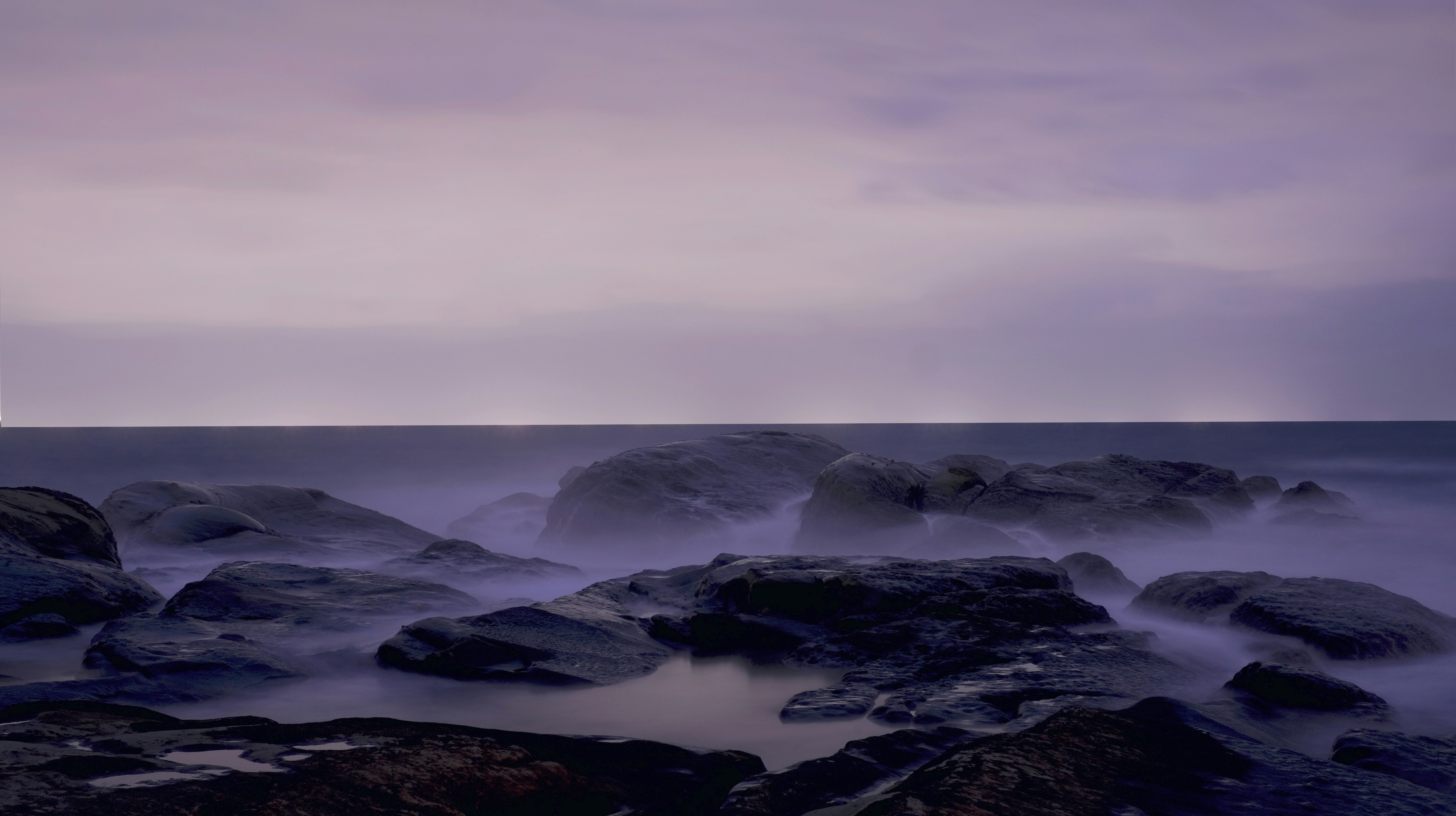 Ethereal Coastal Serenity at Dusk