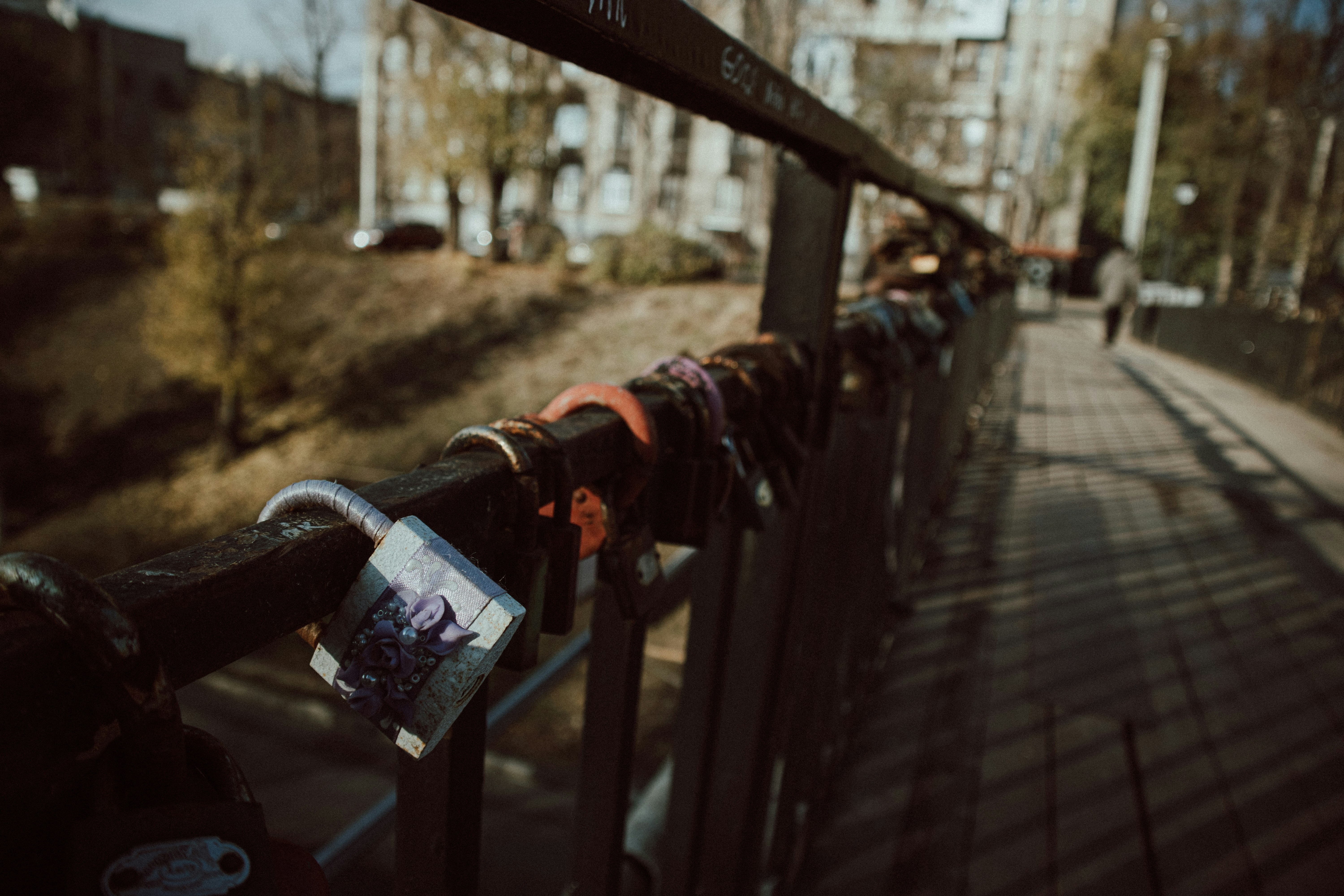 Locks on a Quiet Bridge: A Close-Up of Promise