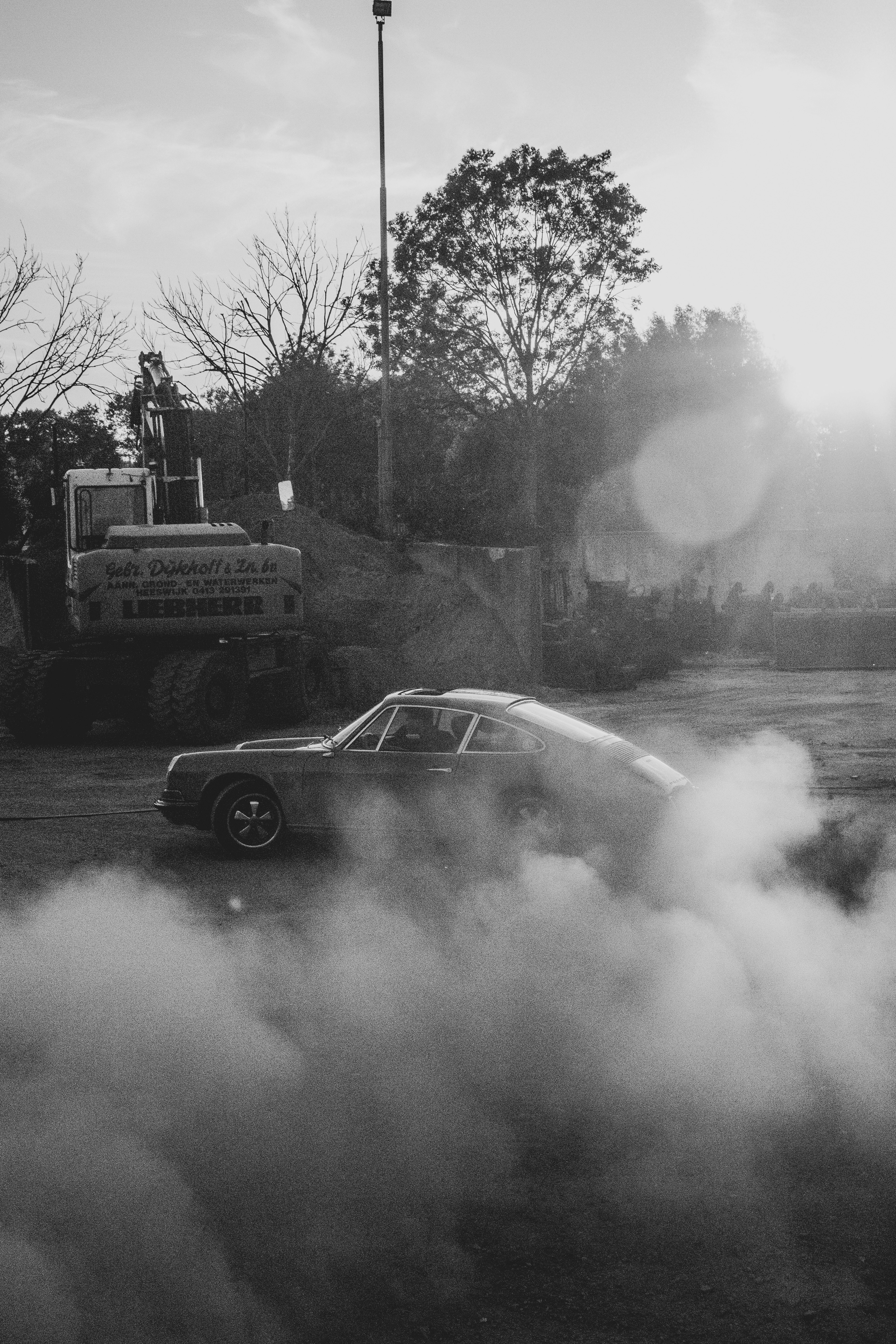 Sun and dust. 