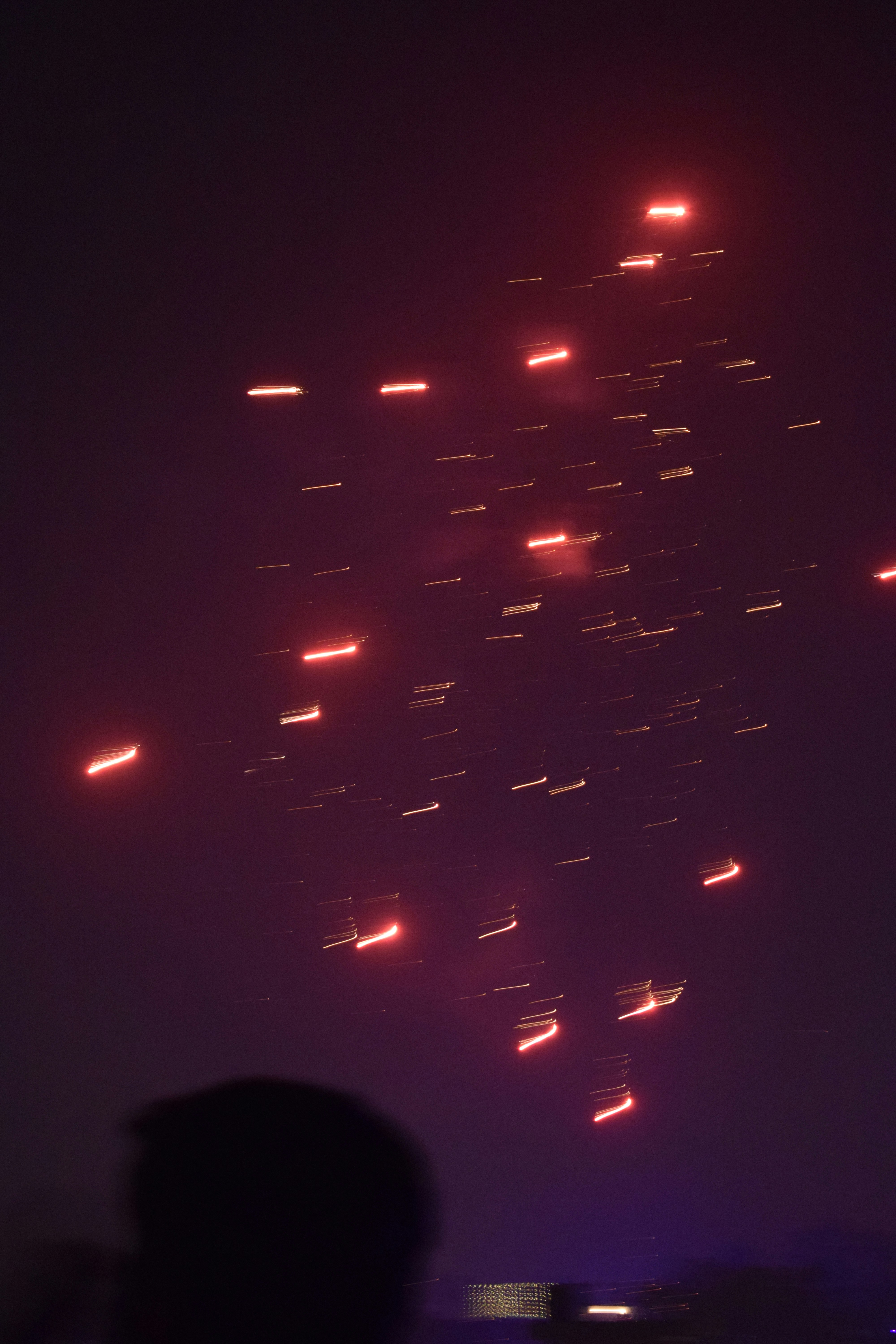 Red and yellow lights during night time photo – Free Space Image on ...