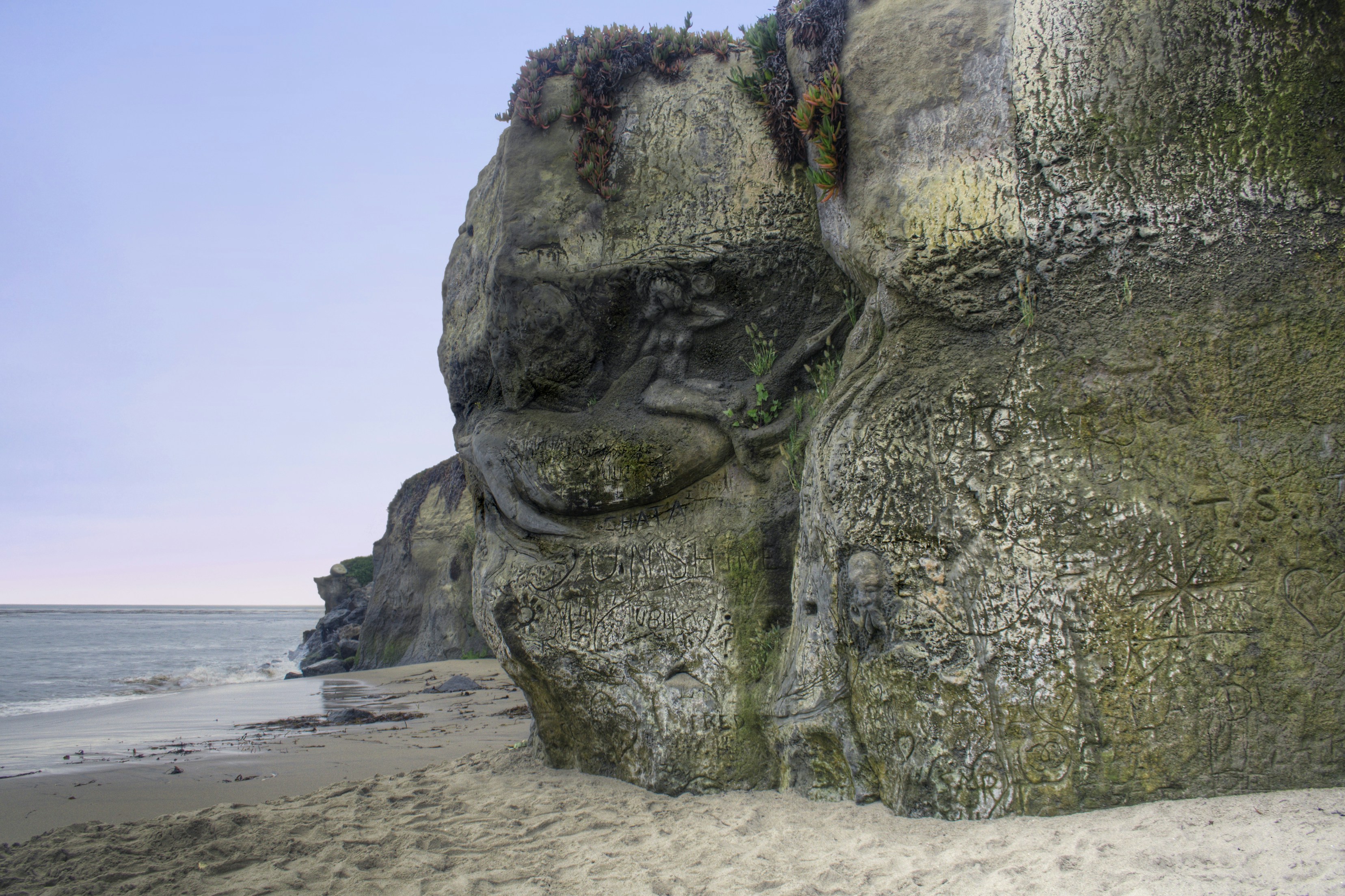 Gray rock formation on beach during daytime photo – Free Beach Image on ...