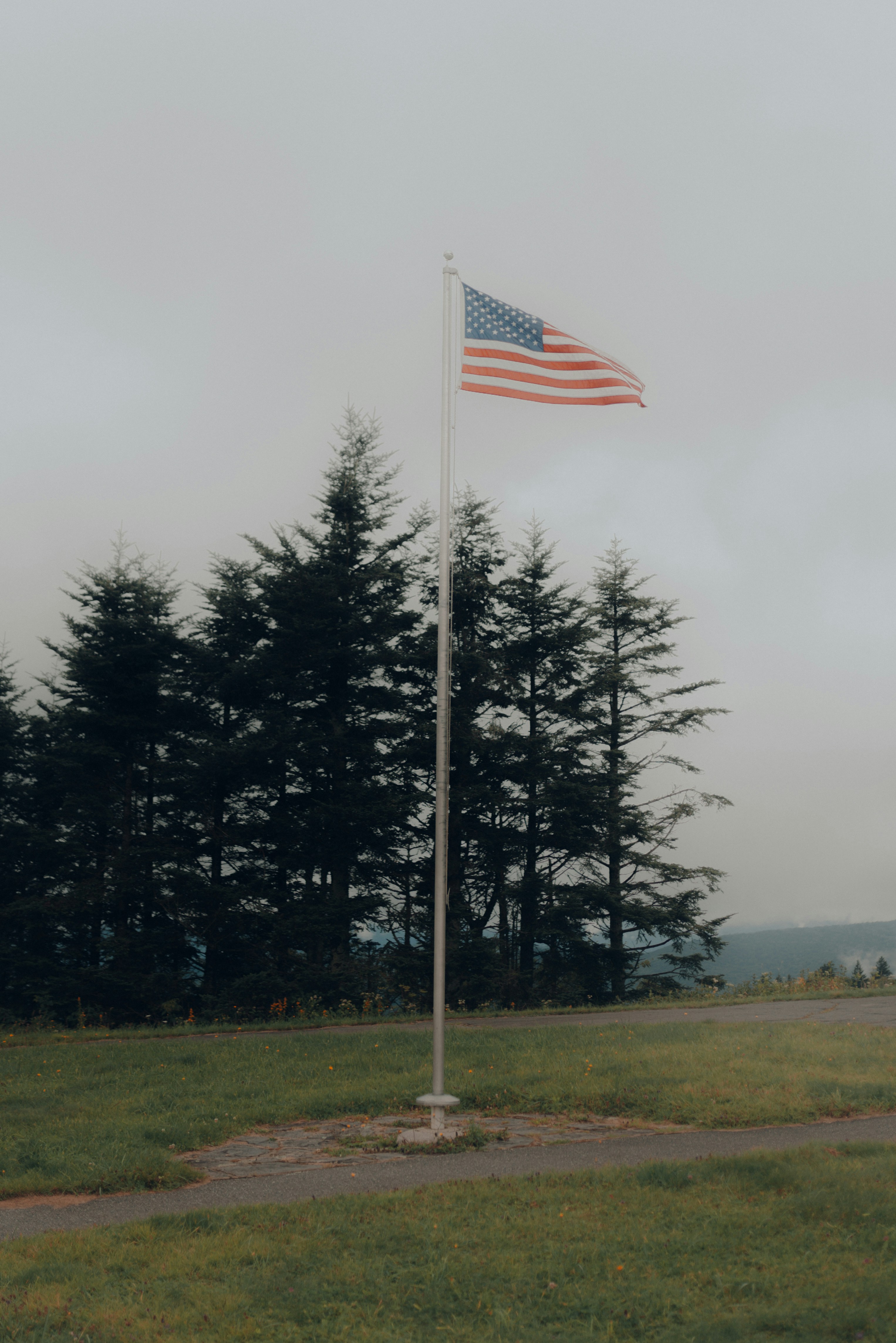 Flag in the wind.