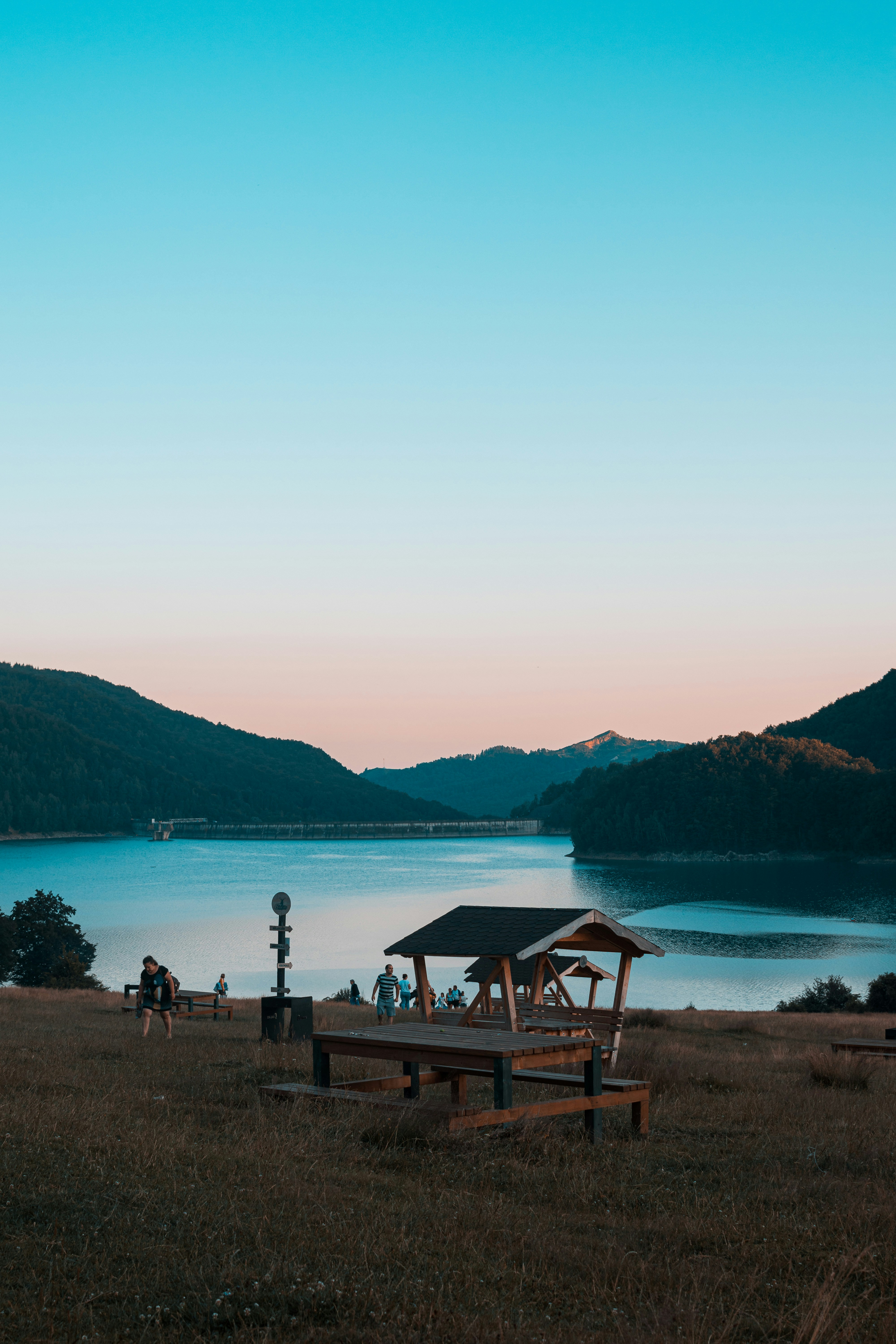 person standing on brown wooden dock near body of water during daytime