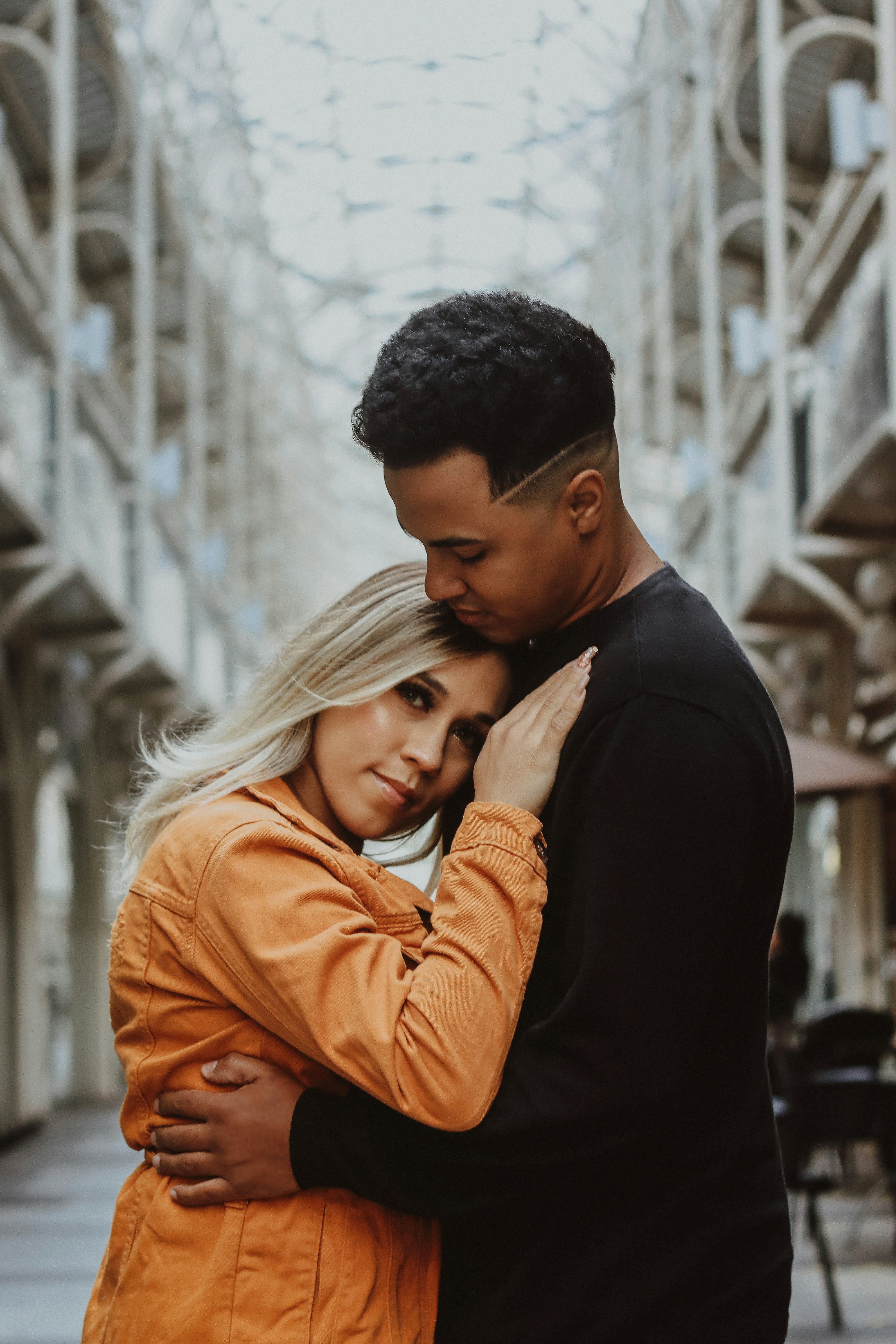 Embrace in the Arcade