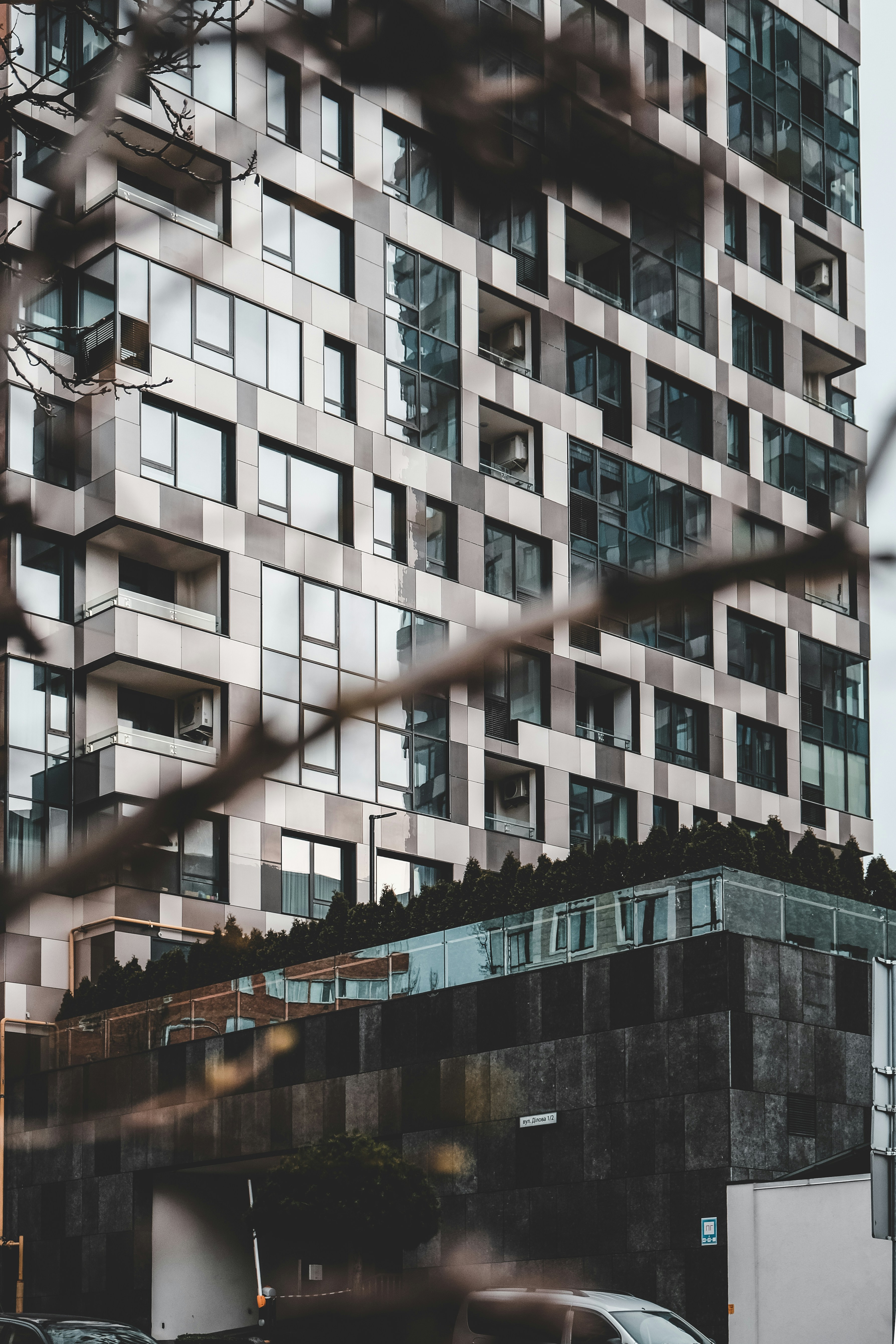 brown and white concrete building