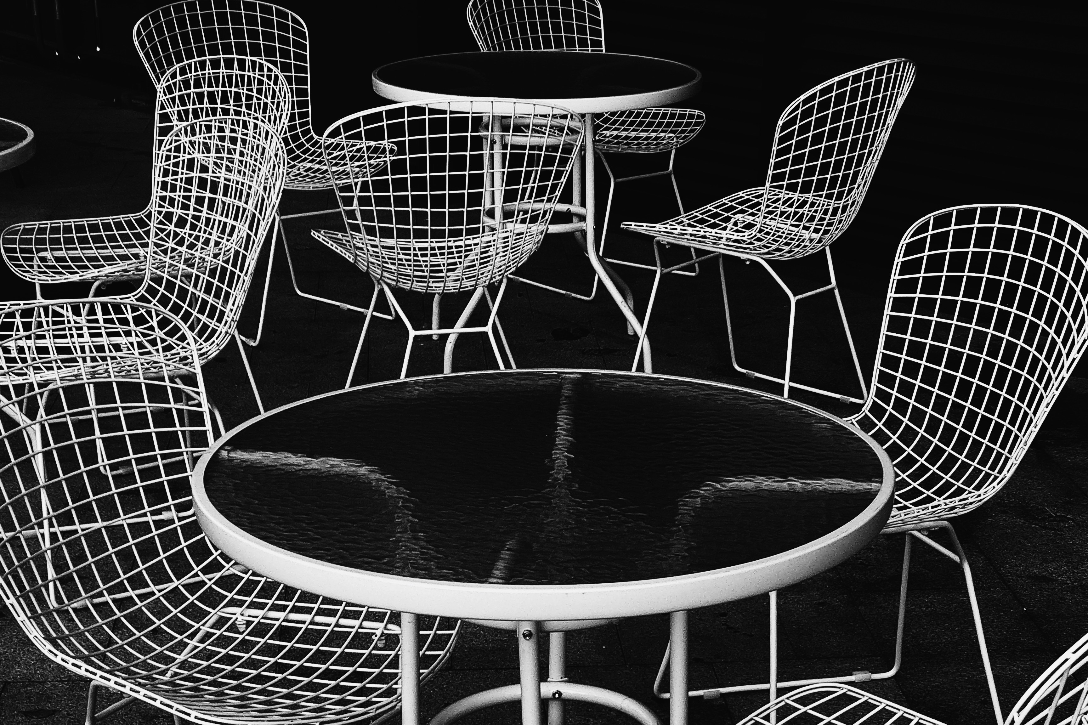 Black and white checked chairs photo – Free Chair Image on Unsplash
