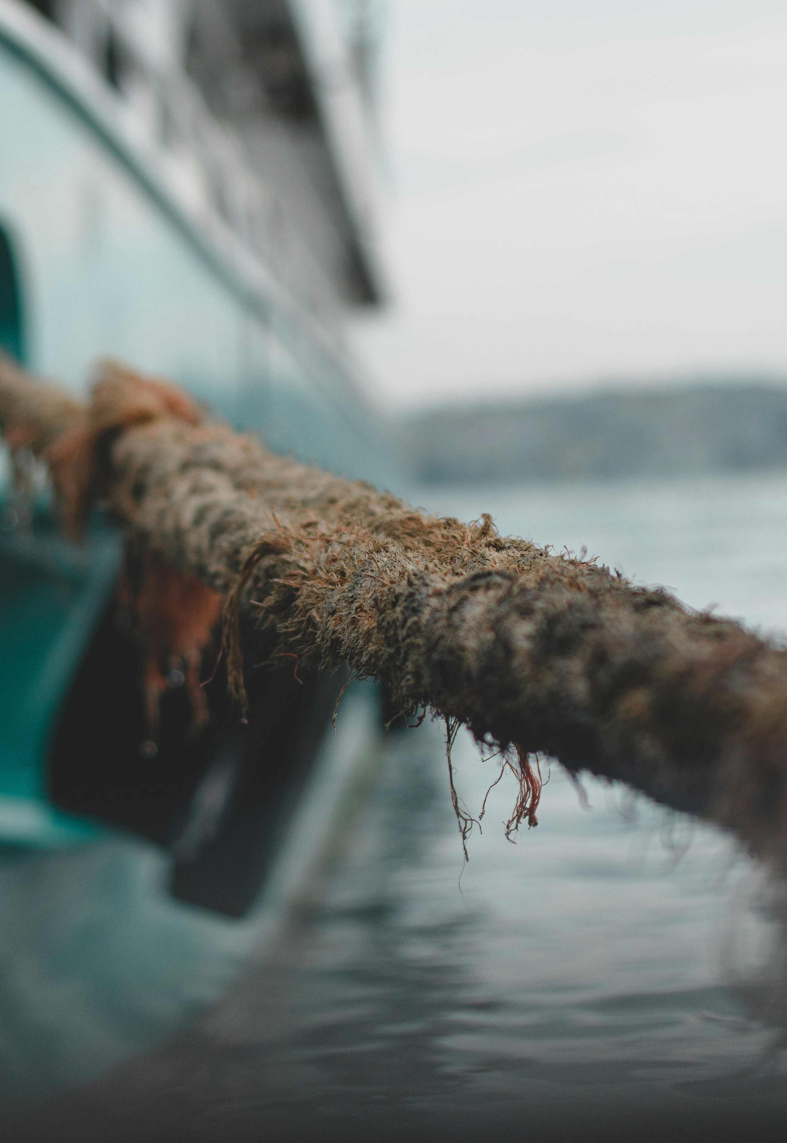 Frayed Mooring: Texture at the Edge of the Wake