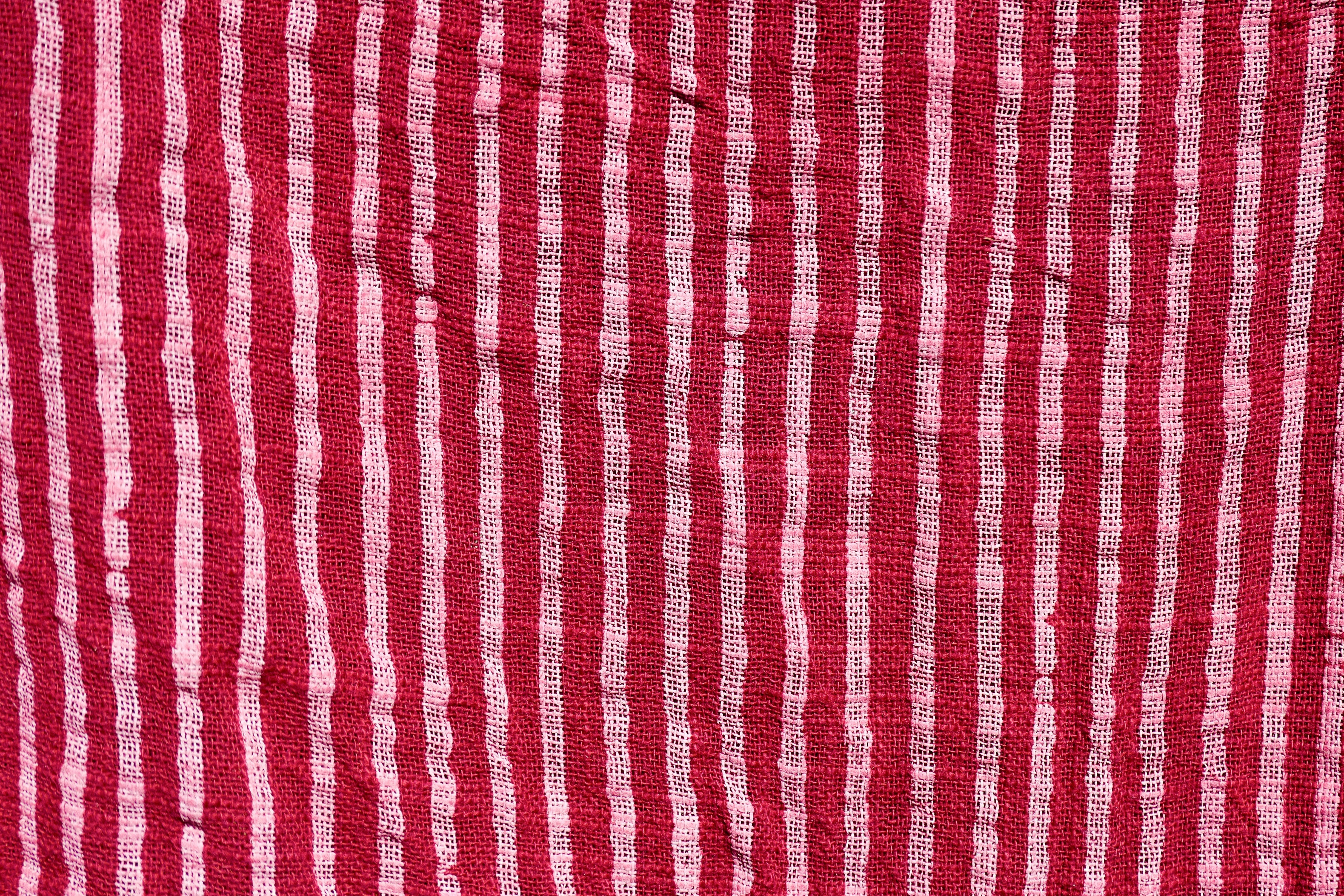 seen on the clothesline | red and white striped textile